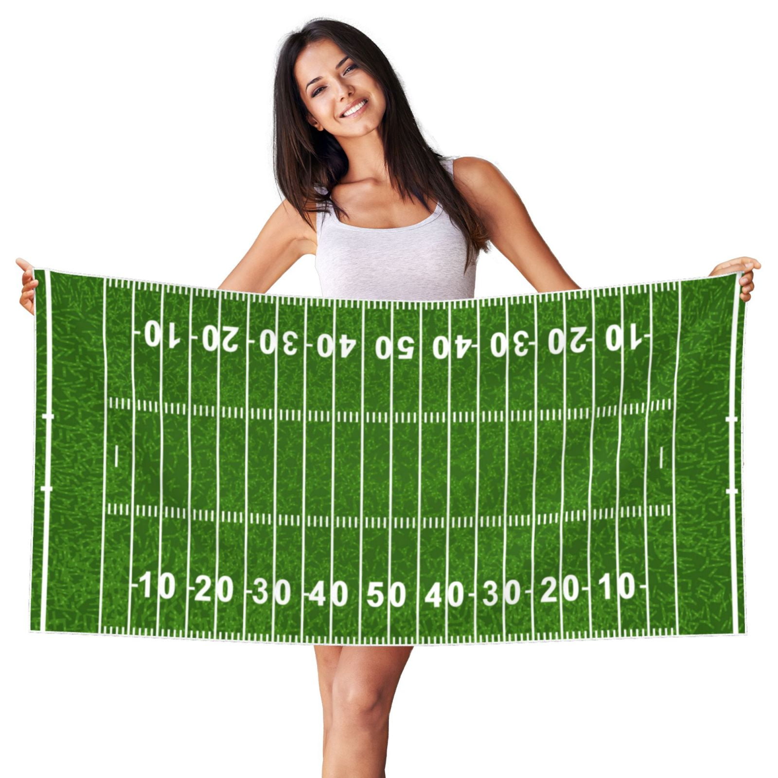 Bingfone American Football Field2 Oversized 27.7x55 Inches Beach Towel ...