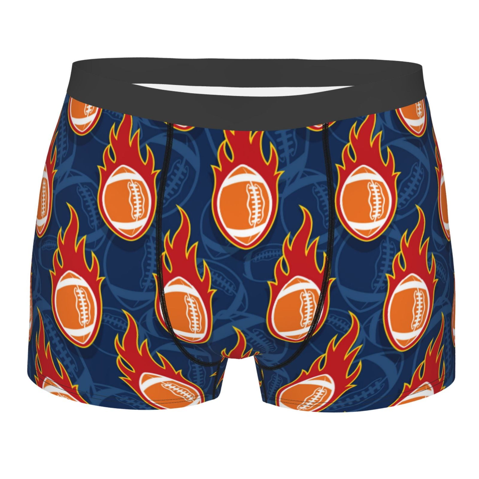 Bingfone American Football and Fire Flames Men's Underwear - Casual ...
