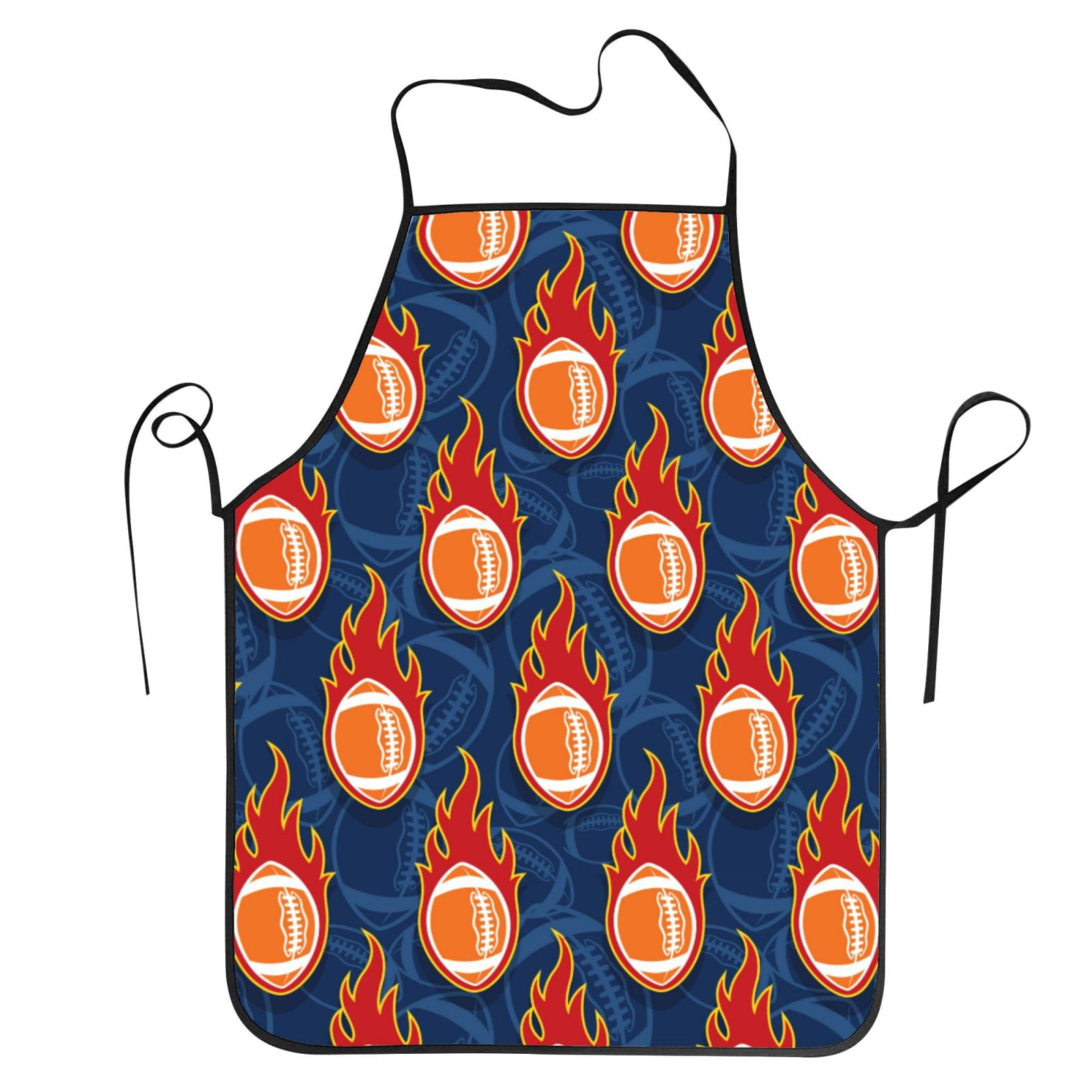 Bingfone American Football and Fire Flames for Tie-up Apron, Unisex ...