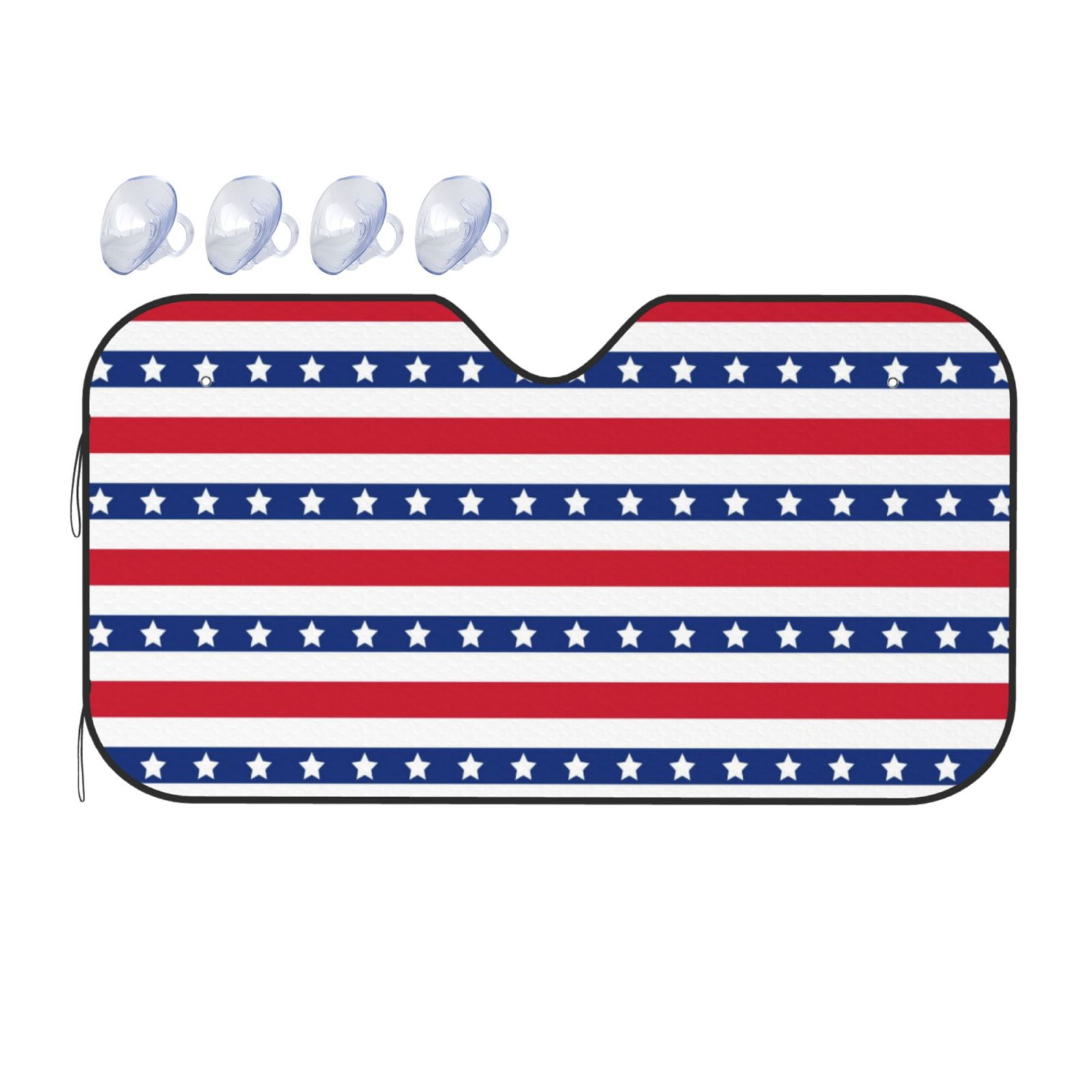 Bingfone American Patriotic Stars And Stripes Car Windshield Sunshade ...