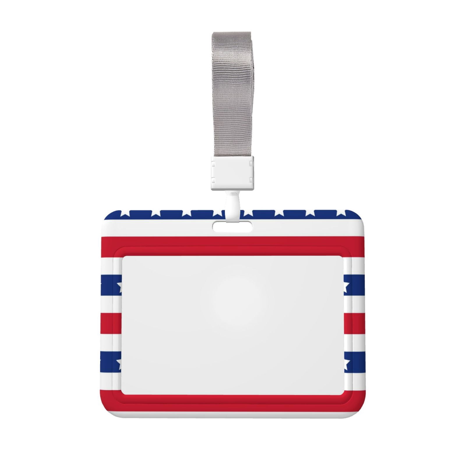 Bingfone American Patriotic Stars And Stripes Card Badge Holder,for ...