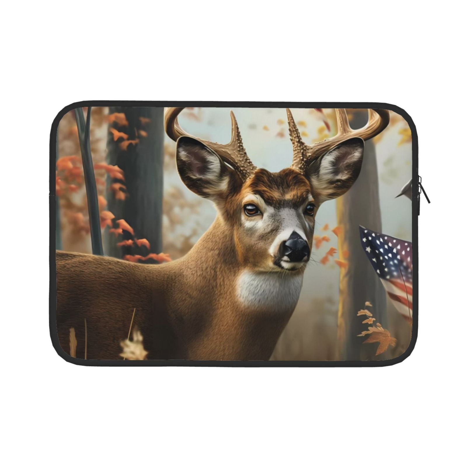 Bingfone American Wildlife Deer Forest Laptop Sleeve Case 15 inch , 360 ...