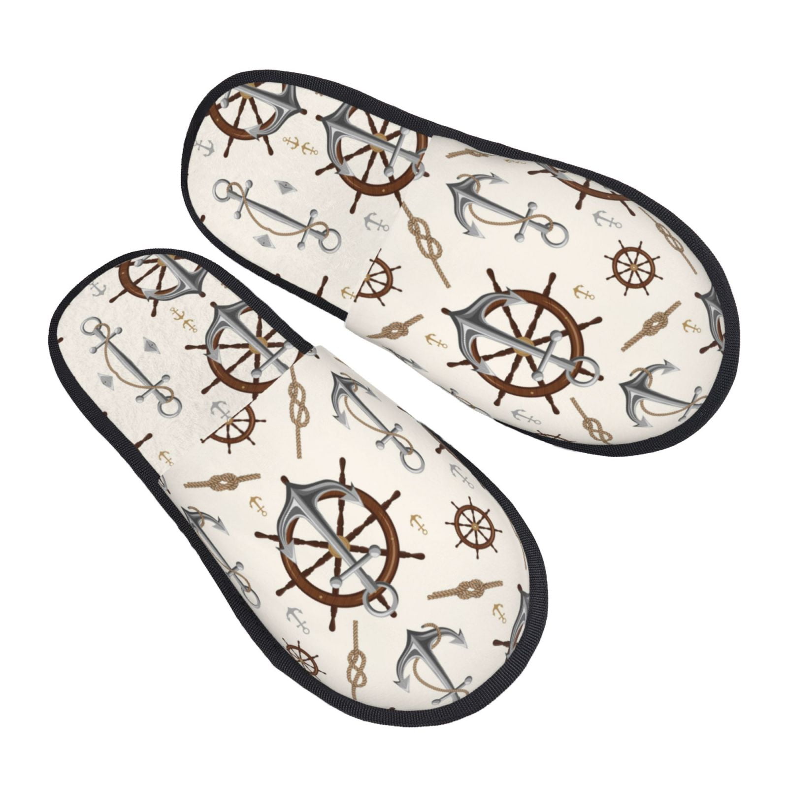 Bingfone Anchor With Rope House Slippers For Women Men With Soft Rubber ...