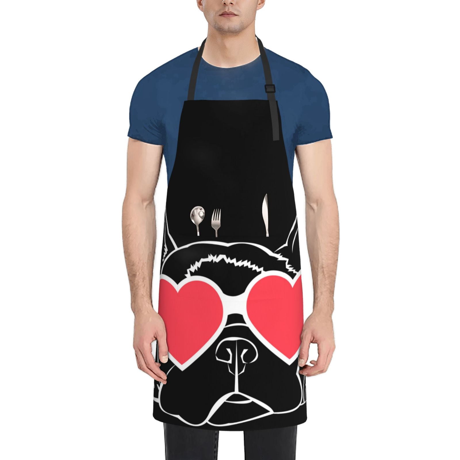 Bingfone Animal Bulldog French Apron Gifts For Men, Women Professional ...