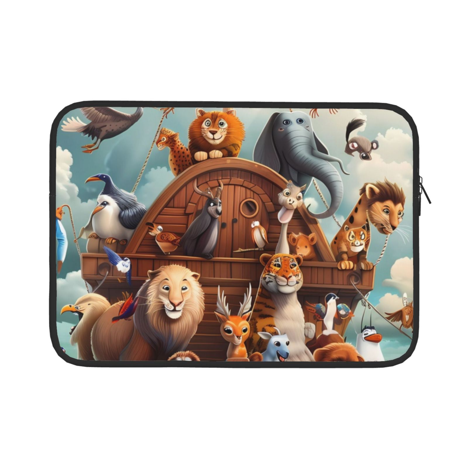 Bingfone Animal Filled Noahs Ark Laptop Sleeve Case 13 inch , 360 ...