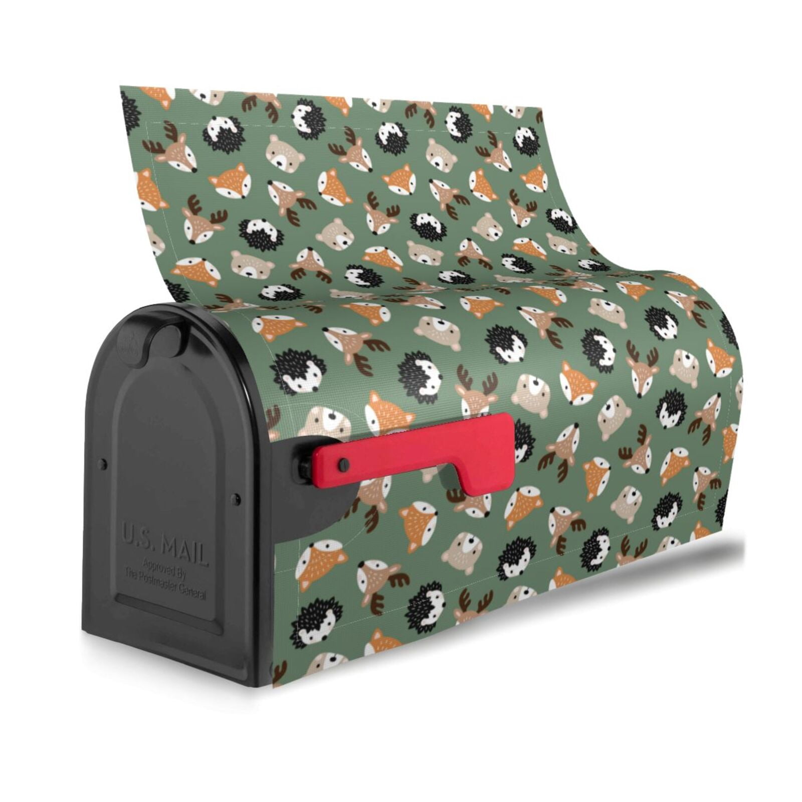 Bingfone Animal Heads Magnetic Mailbox Cover Standard Size for Garden ...