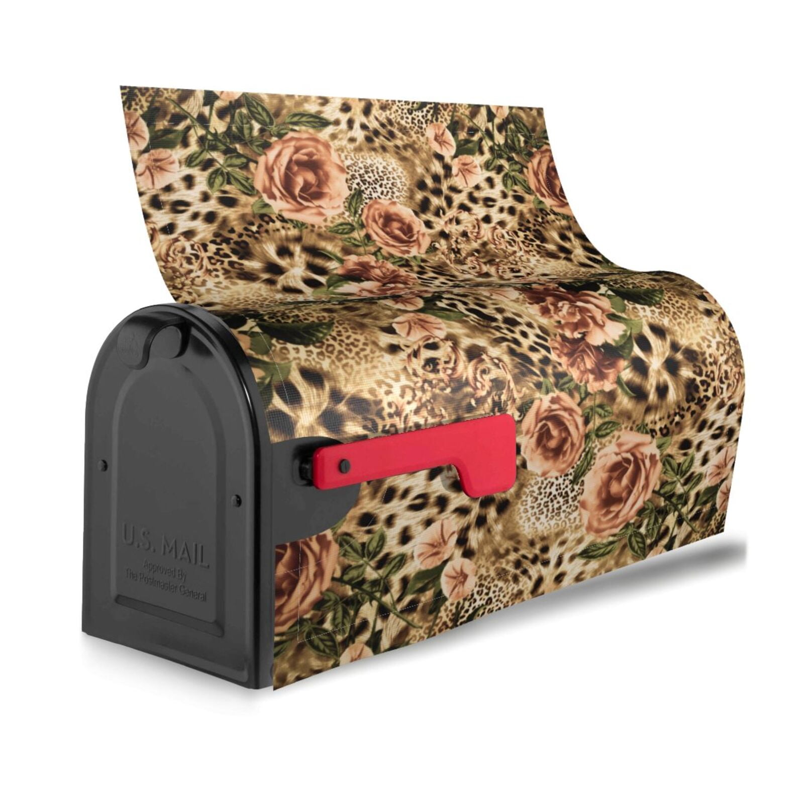 Bingfone Animal Leopard Magnetic Mailbox Cover Standard Size for Garden ...