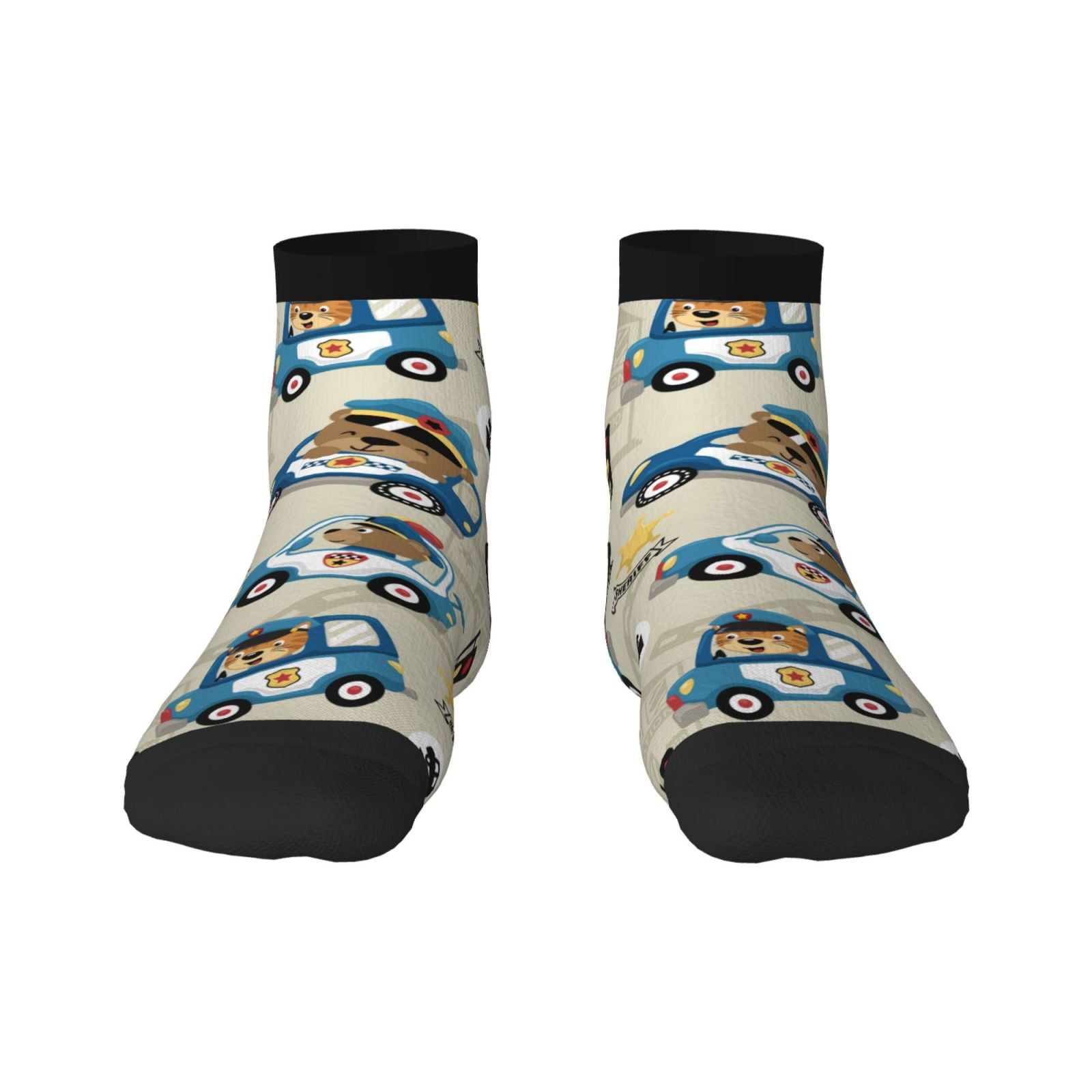 Bingfone Animals Driving Police Car Design Patterned Men'S Women'S ...