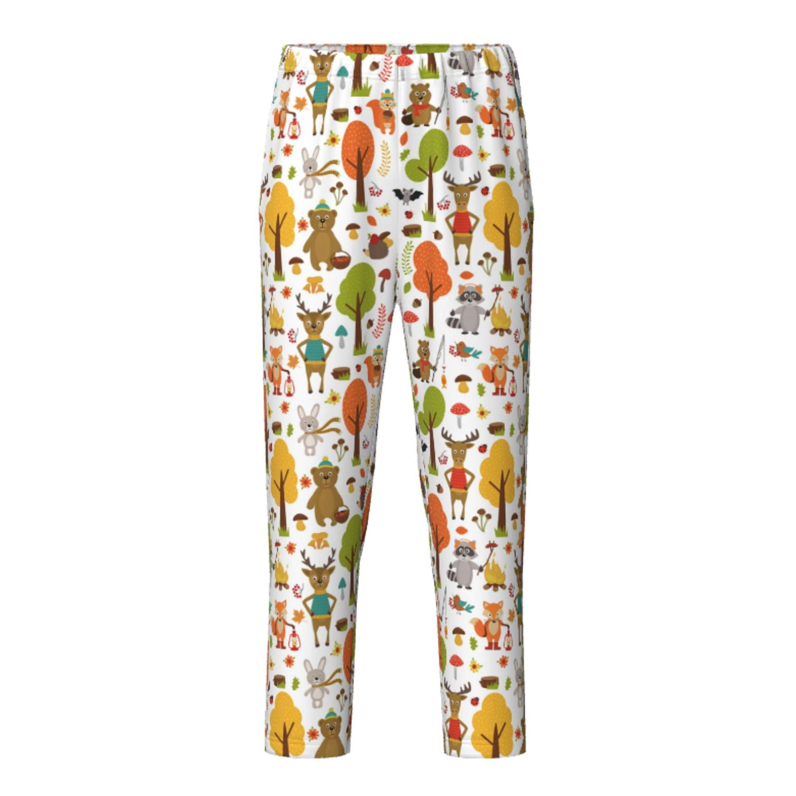 Bingfone Animals Forest Print Boys Girls Pajama Pants Lounge Pants with ...