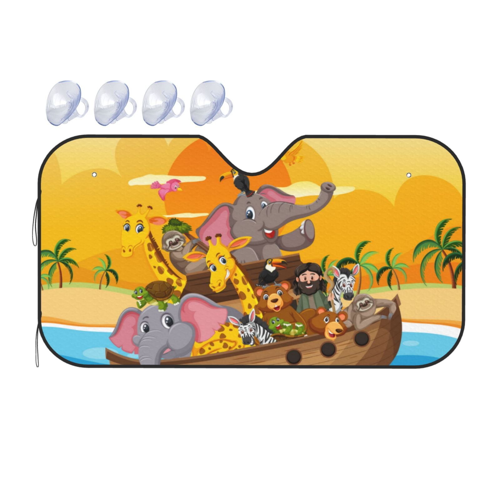 Bingfone Animals On Noah'S Ark1 Car Windshield Sunshade,Sun Foldable ...