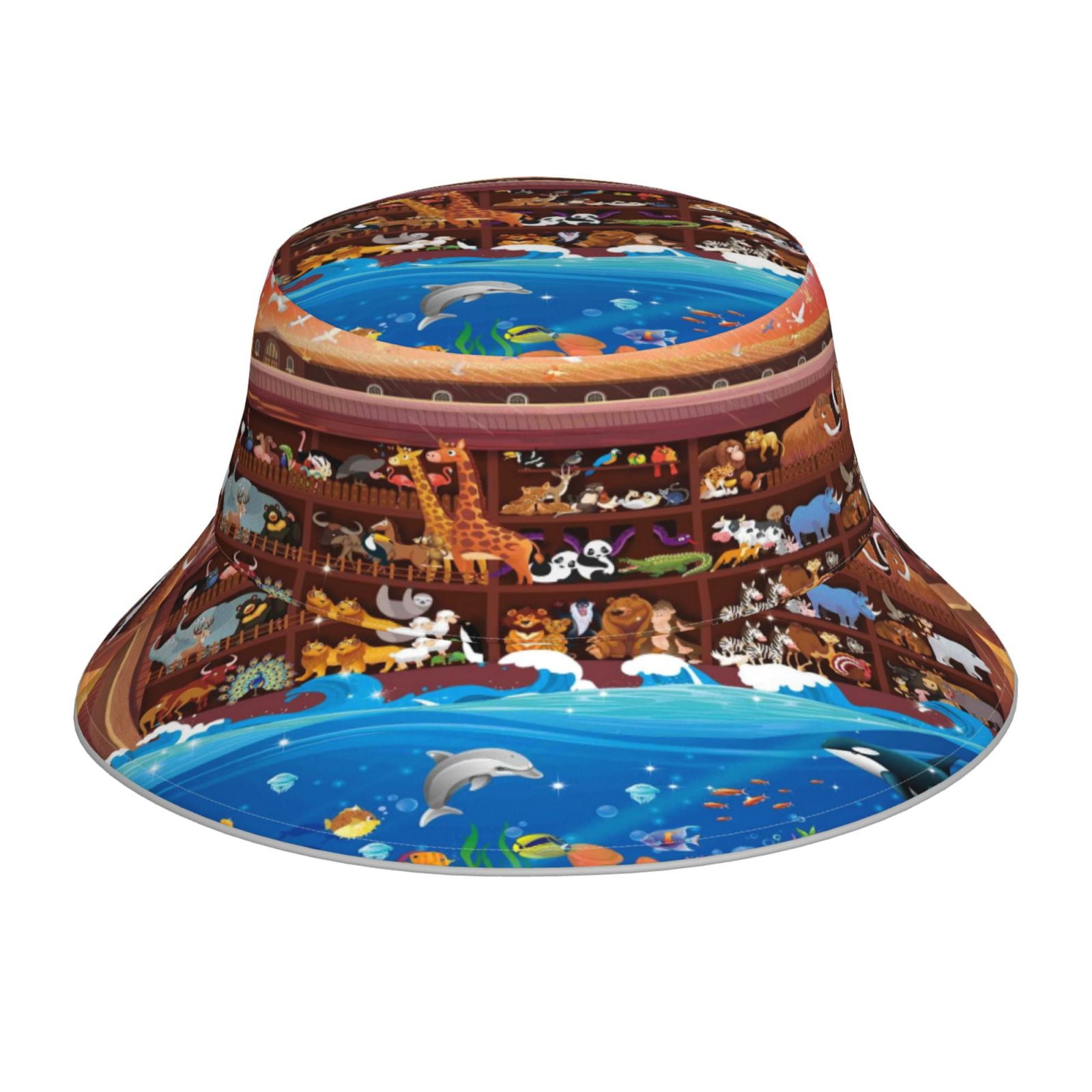 Bingfone Animals On Noah'S Ark2 Bucket Hat For Men Women,Packable ...