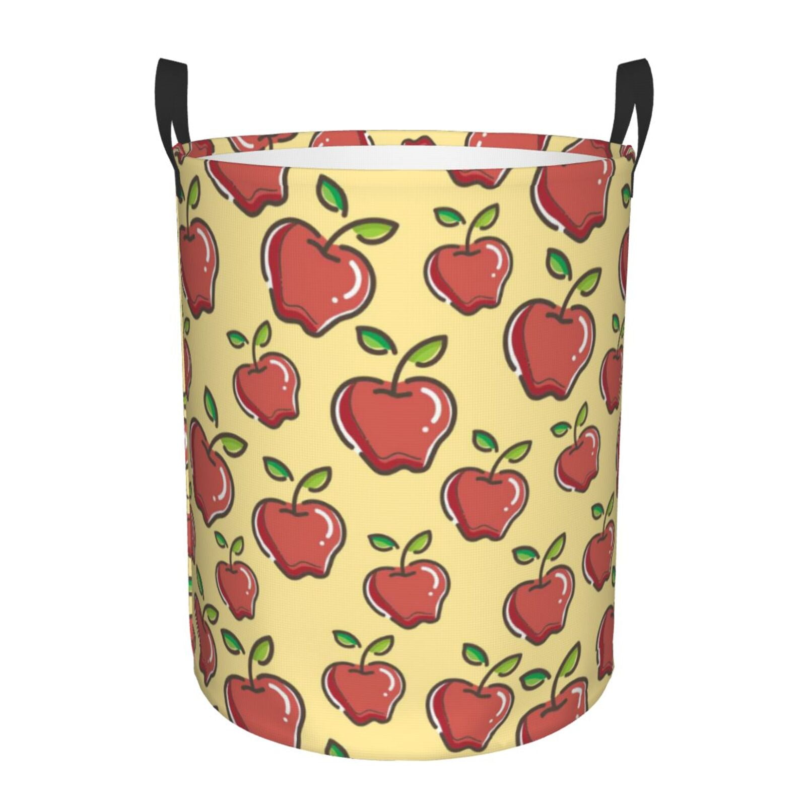 Bingfone Apple Waterproof Foldable Laundry Hamper Bucket With Handles ...