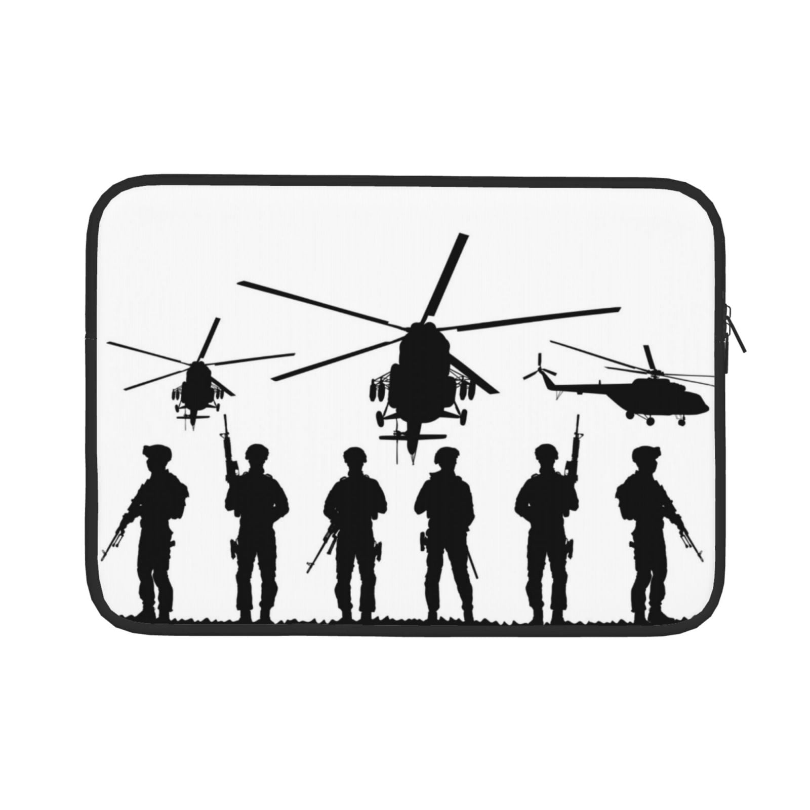 Bingfone Army Soldiers With Sniper Rifle On Duty Laptop Sleeve Case 13 ...