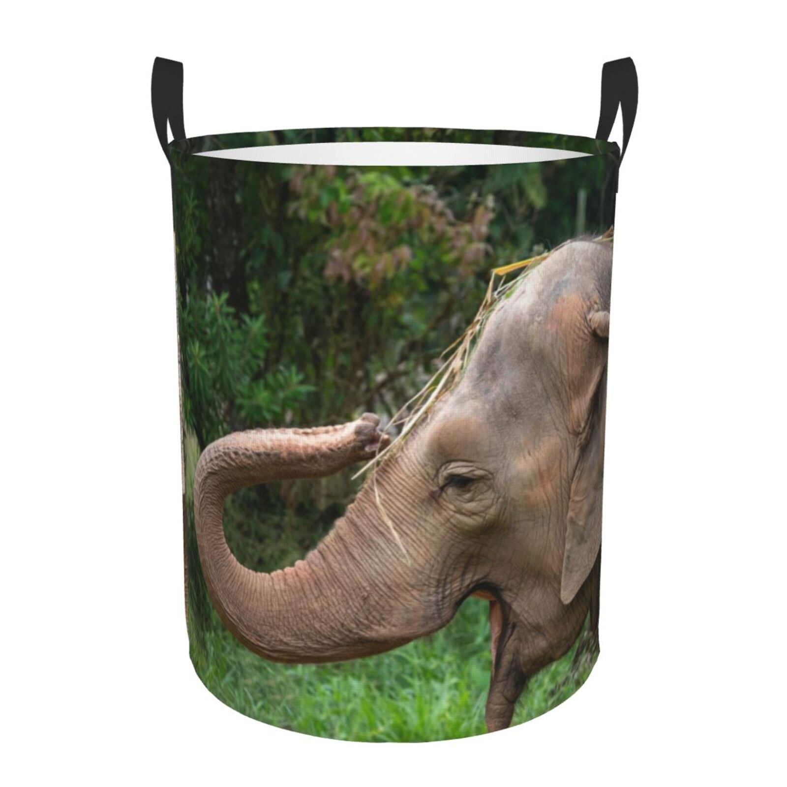 Bingfone Asia Elephant Waterproof Foldable Laundry Hamper Bucket With ...