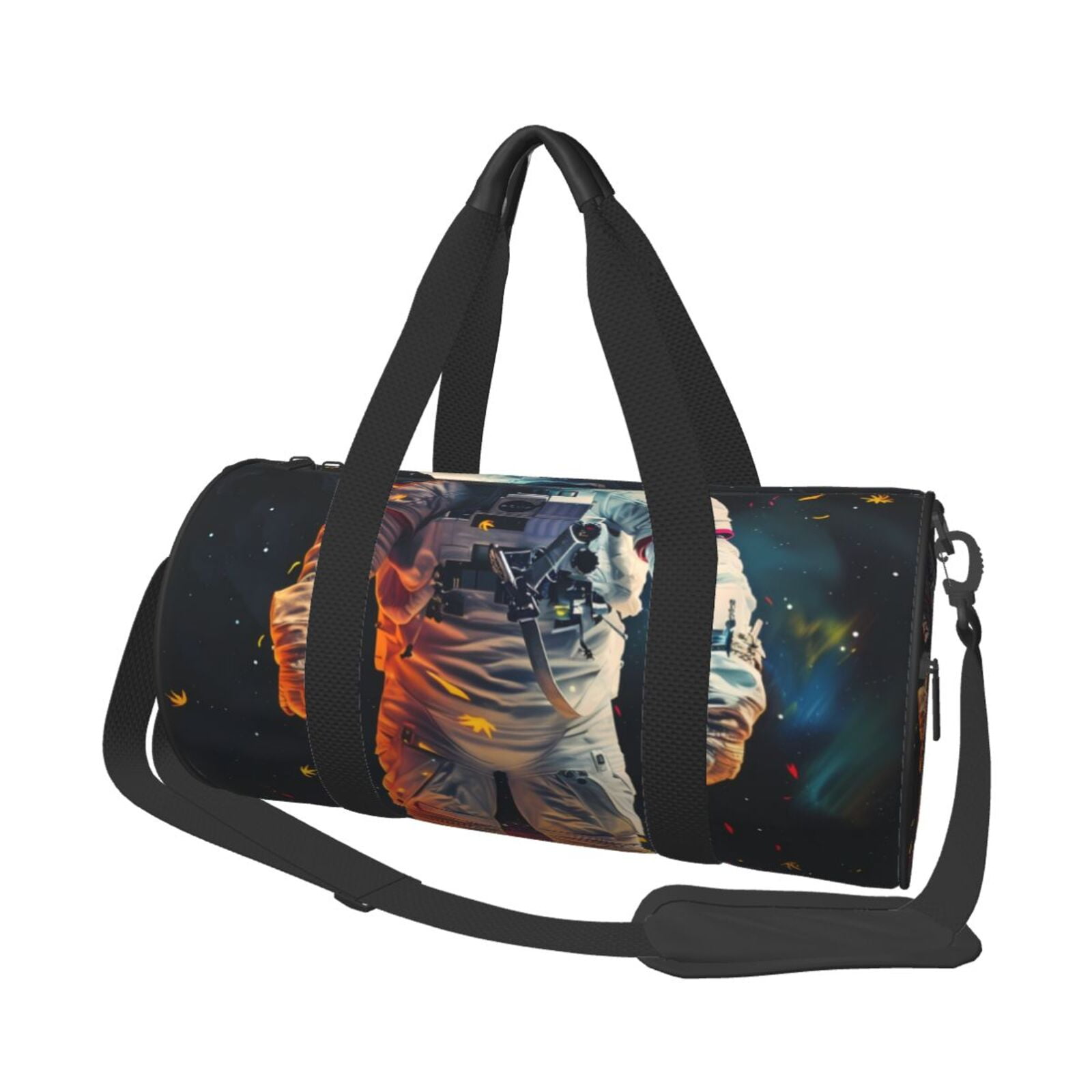 Bingfone Astronaut Cosmic Rainbow Print Gym Duffle Backpack for Men ...