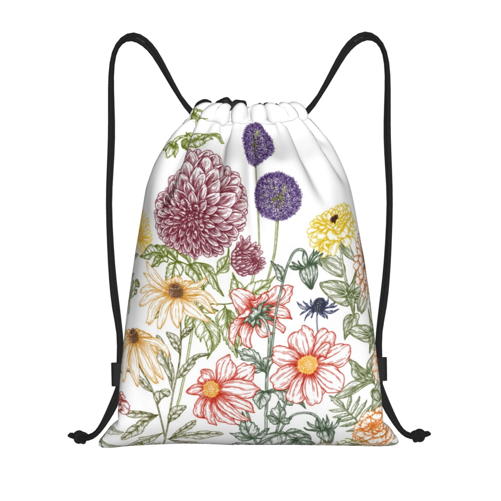 Bingfone Autumn Garden Drawstrings Backpacks Bags For Men Women Gym ...