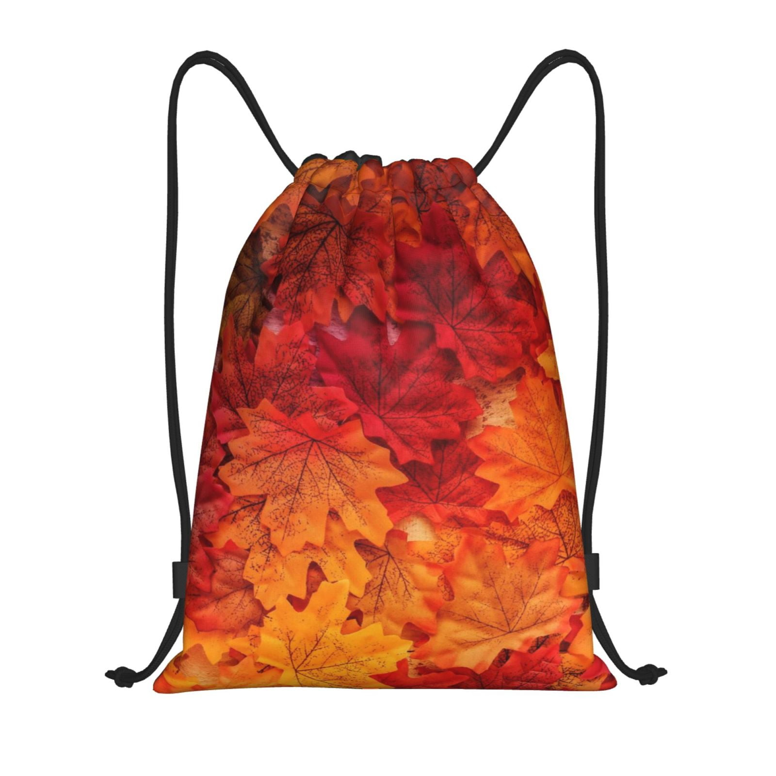 Bingfone Autumn Leaf Drawstrings Backpacks Bags For Men Women Gym ...