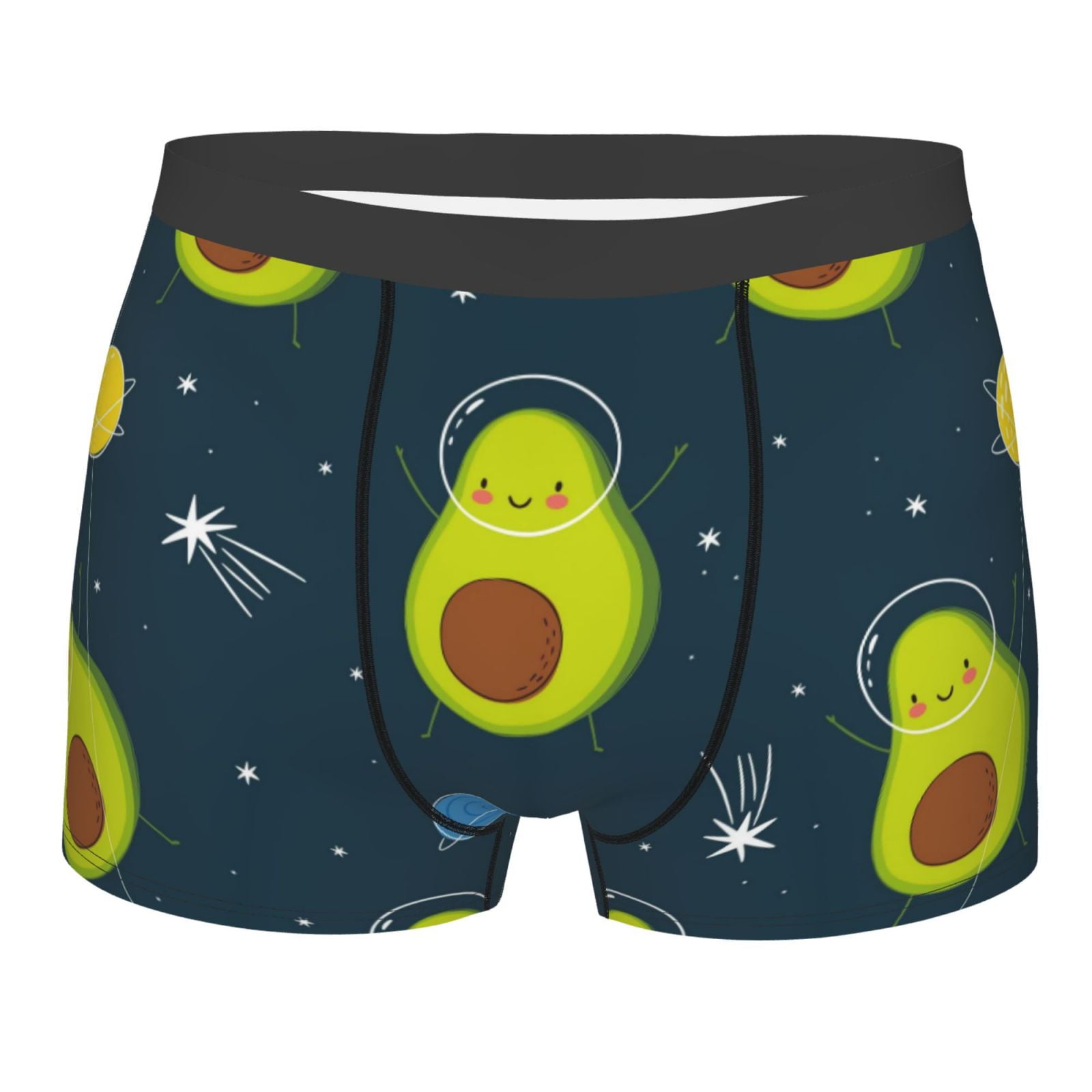 Bingfone Avocado In Space Men'S Underwear - Casual Stretch Boxer Briefs ...
