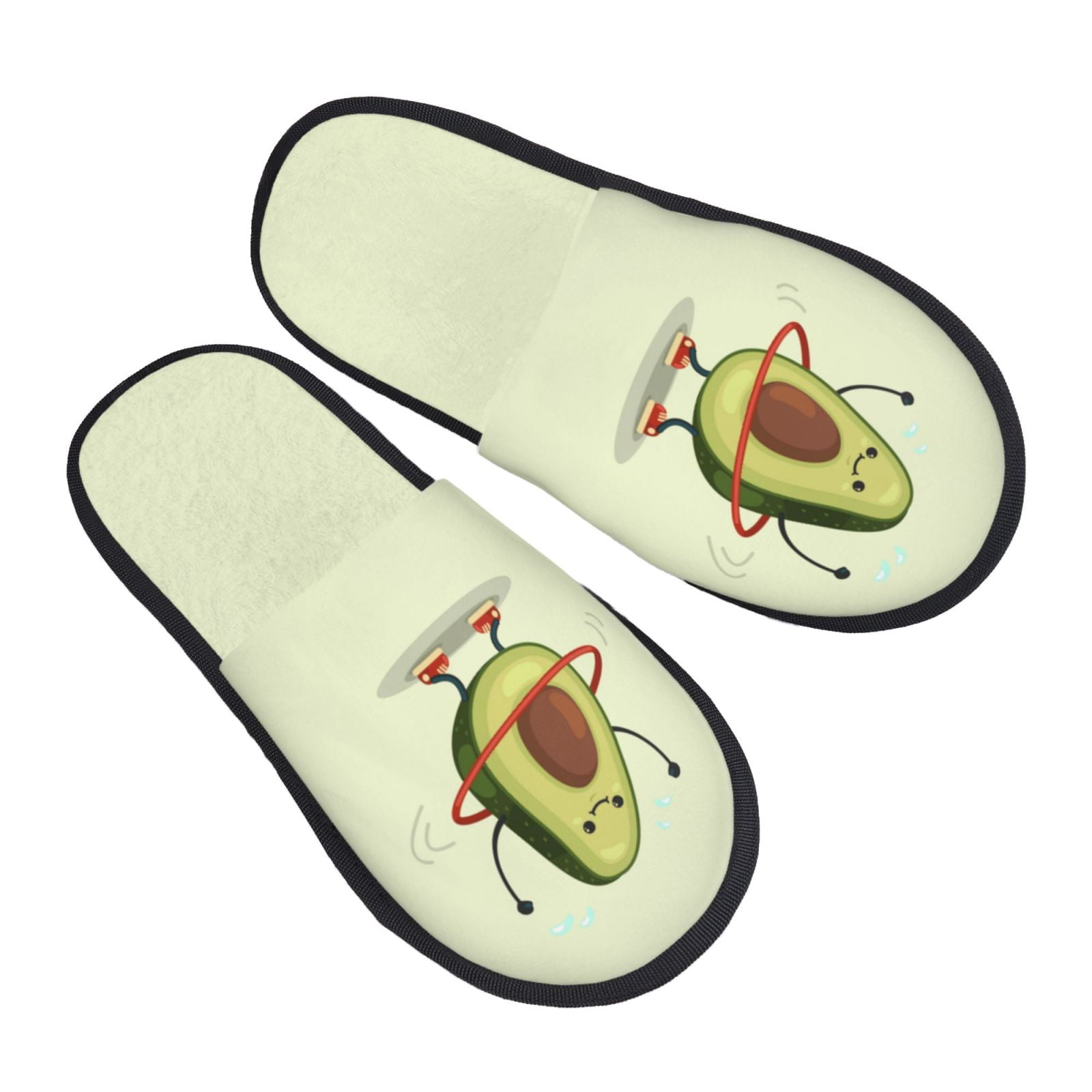 Bingfone Avocado1 House Slippers For Women Men With Soft Rubber Sole ...