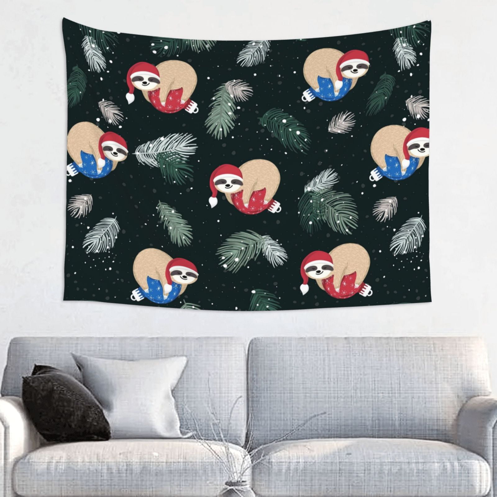 Bingfone Baby Sloths Sleeping Tapestry Wall Hanging Decor For Living ...