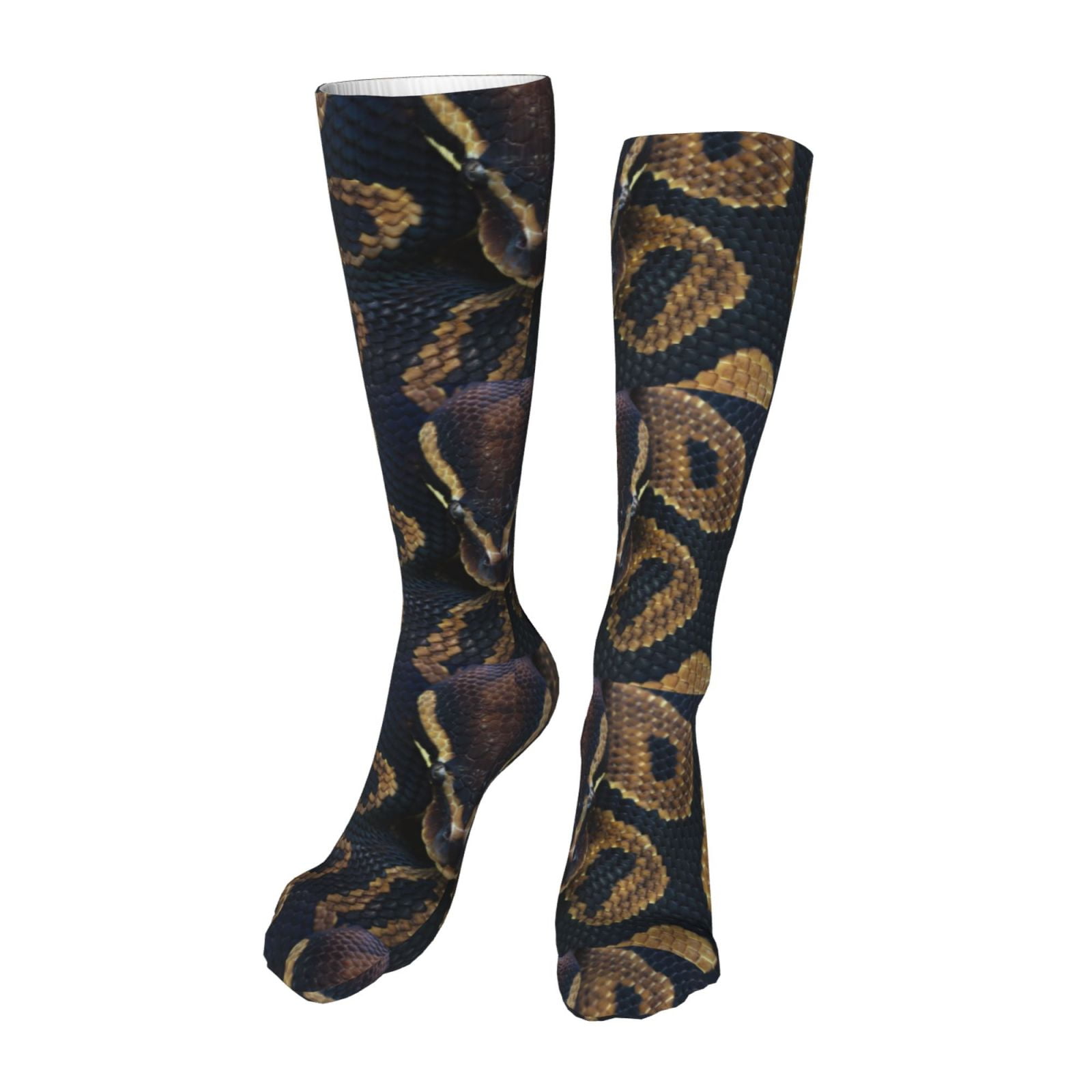 Bingfone Ball Phyton Snake Print Compression Socks for Women and Men ...
