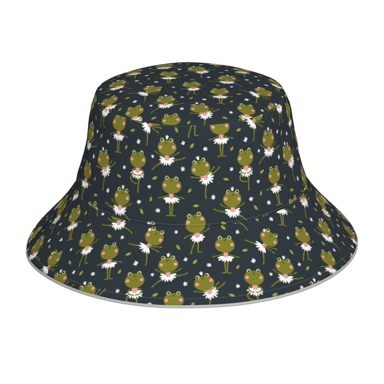 Bingfone Ballerina Frogs Bucket Hat for Men Women,Packable Reversible Printed Sun Hats,Fisherman ...