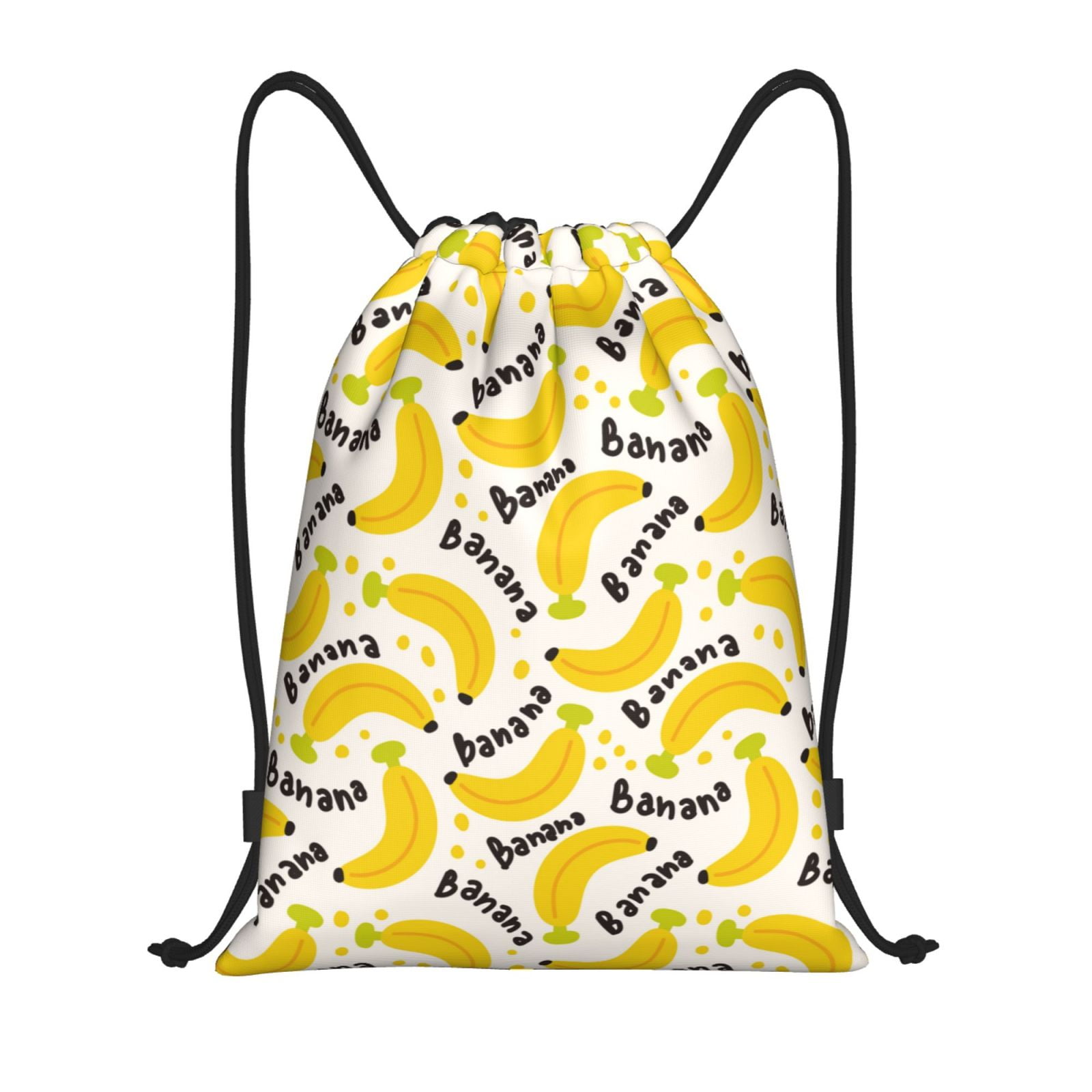 Bingfone Banana Fruit Drawstrings Backpacks Bags for Men Women Gym ...