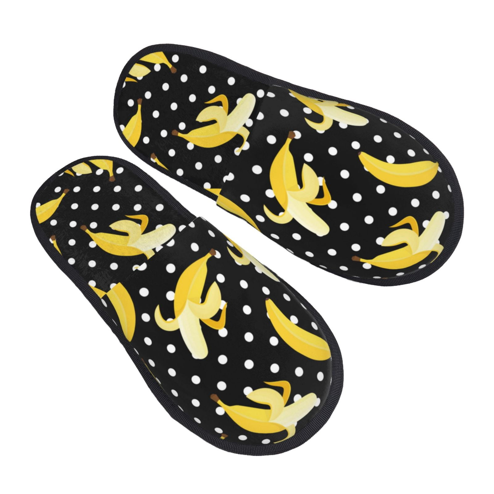 Bingfone Banana House Slippers for Women Men with Soft Rubber Sole Slip ...