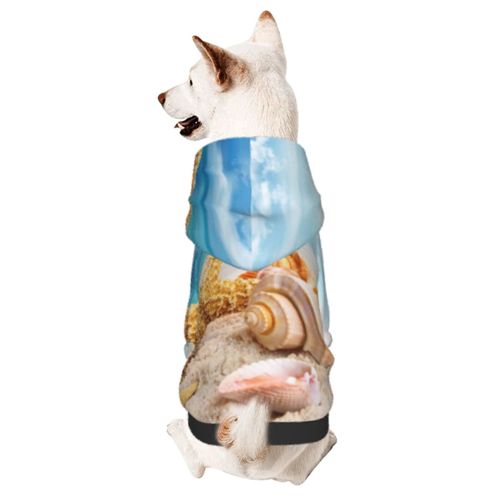Bingfone Beach Starfish Shell Dog Clothes Hoodie, Pet Winter Coat,Puppy ...