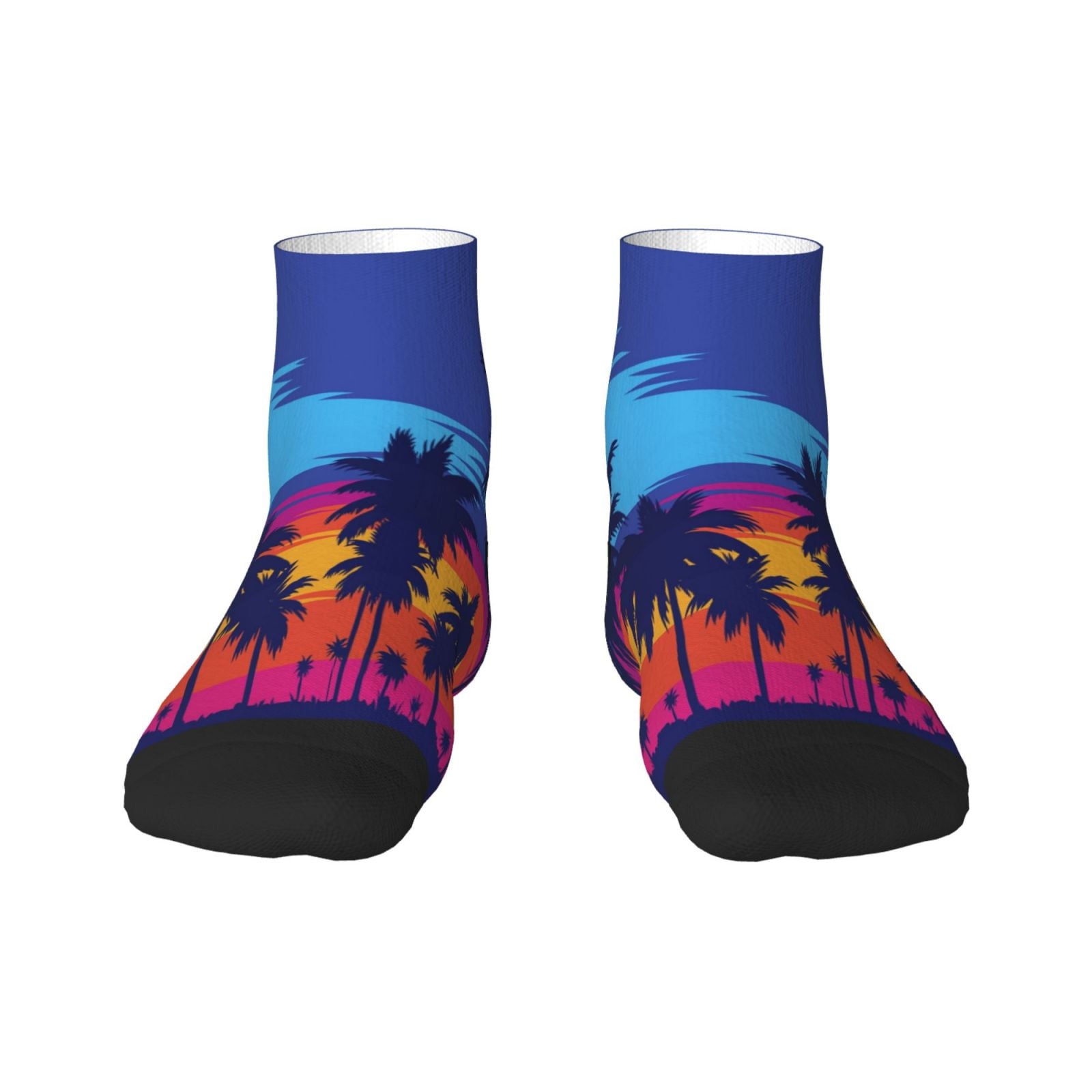 Bingfone Beach With Palm Trees Design Patterned Men'S Women'S Casual ...