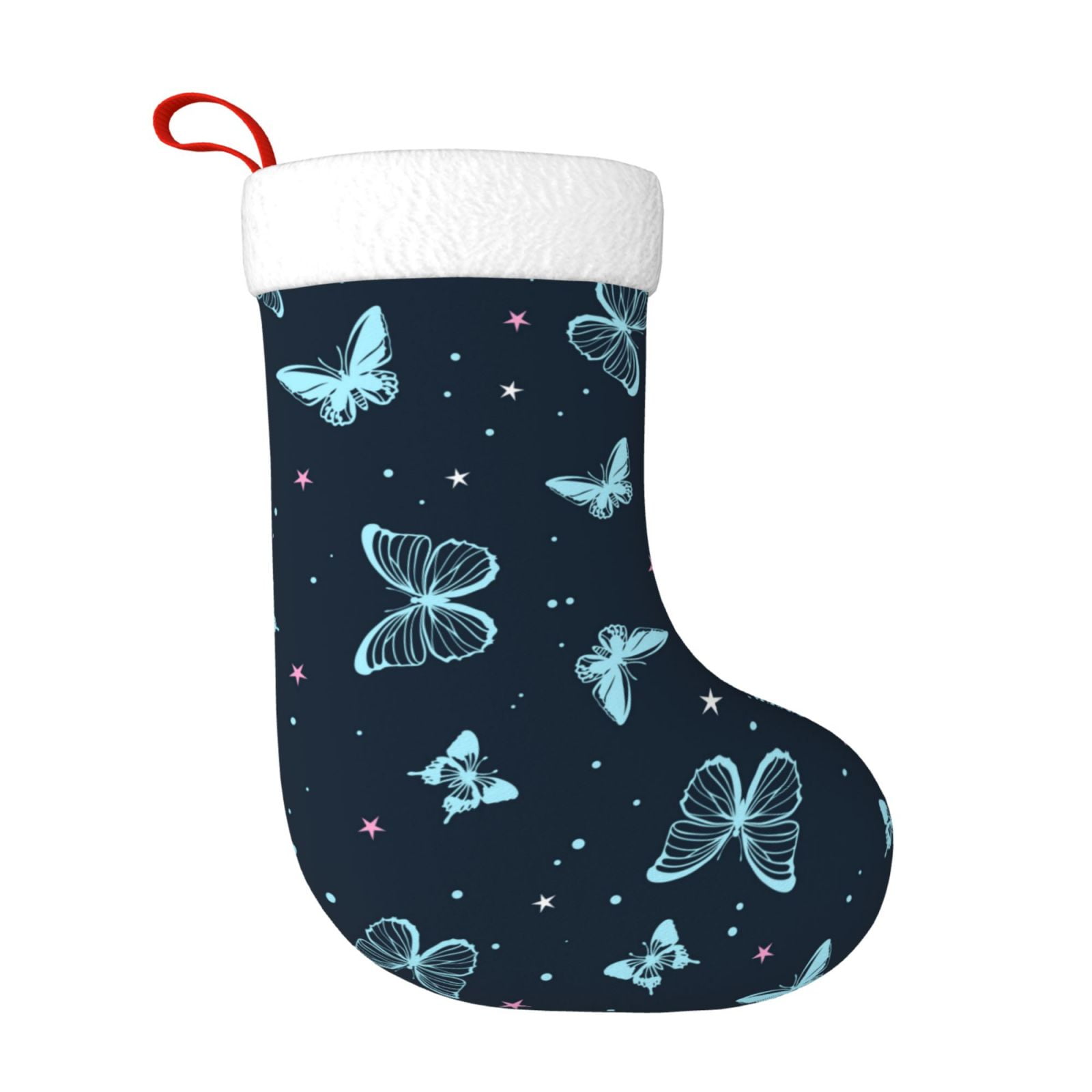 Bingfone Beautiful Butterflies Print Personalized Christmas Stocking ...