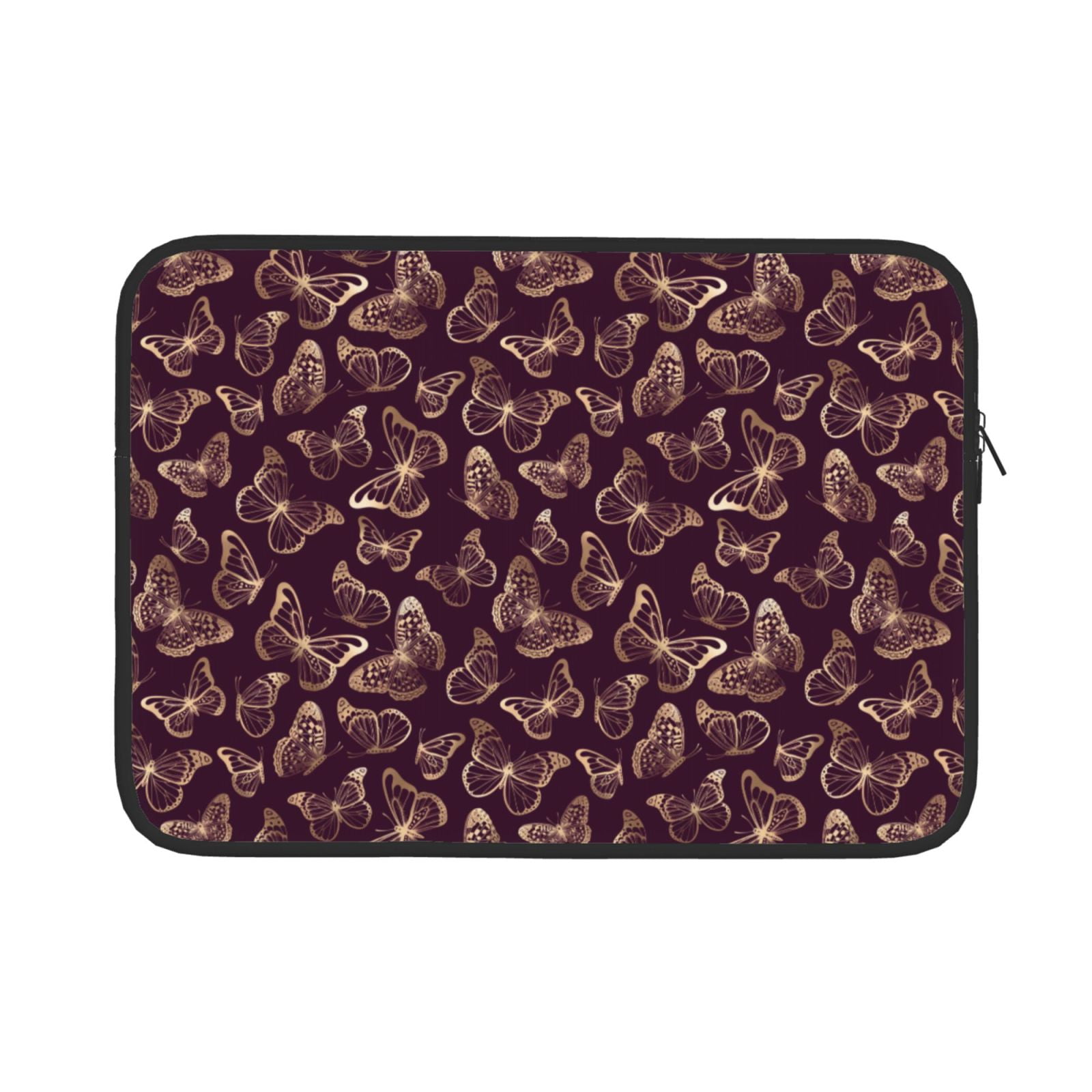 Bingfone Beautiful Purple Butterflies Laptop Sleeve Case 13 inch , 360 ...