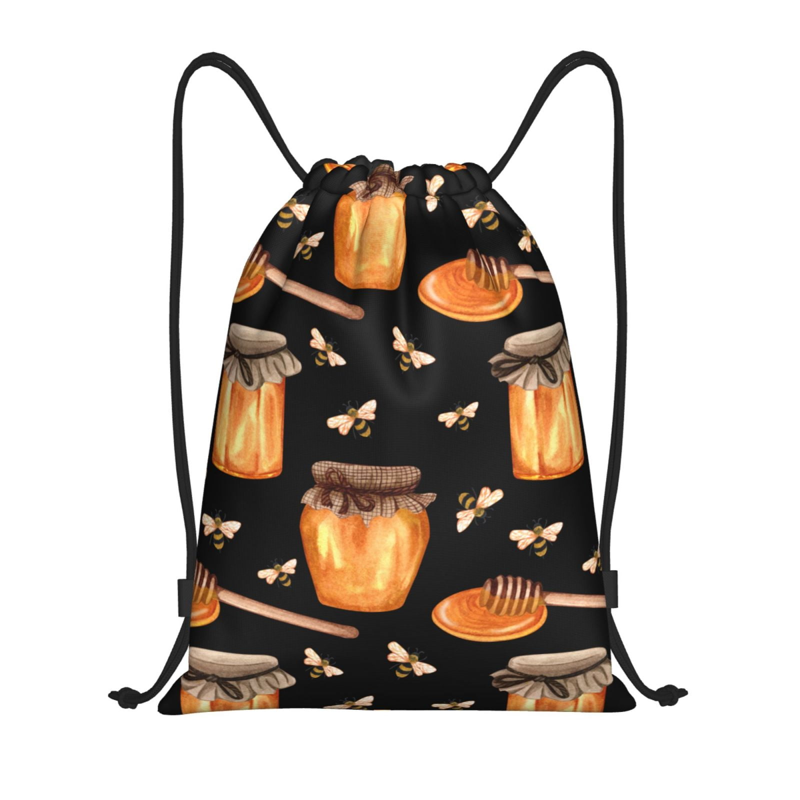 Bingfone Bee And Honey Drawstrings Backpacks Bags For Men Women Gym ...