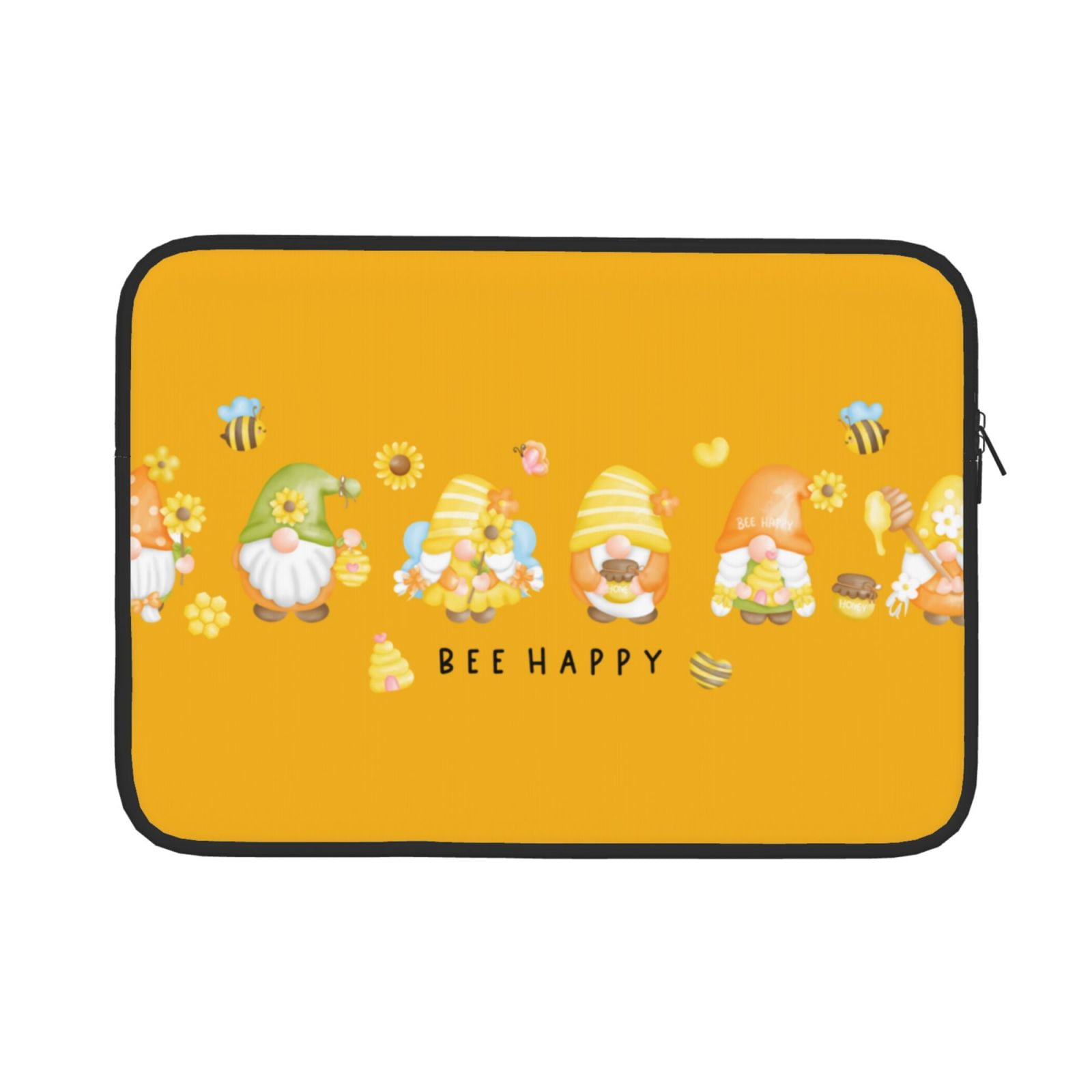 Bingfone Bee Happy Sunflower Gnomes Laptop Sleeve Case 13 Inch, 360 ...