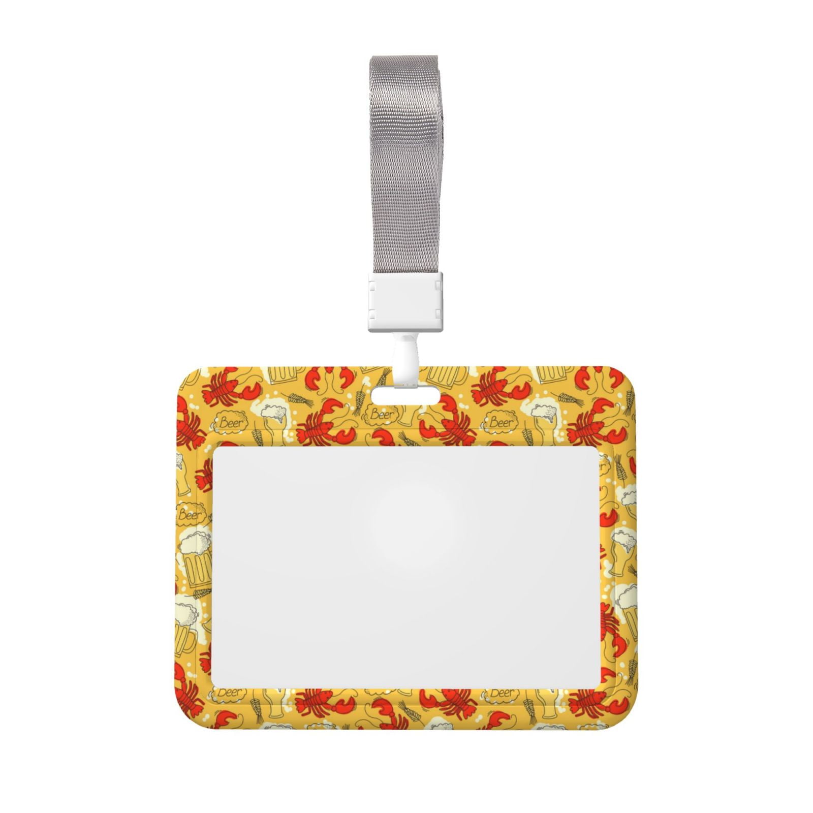 Bingfone Beer And Crawfish Card Badge Holder,for Girls Girly Women 4 x ...