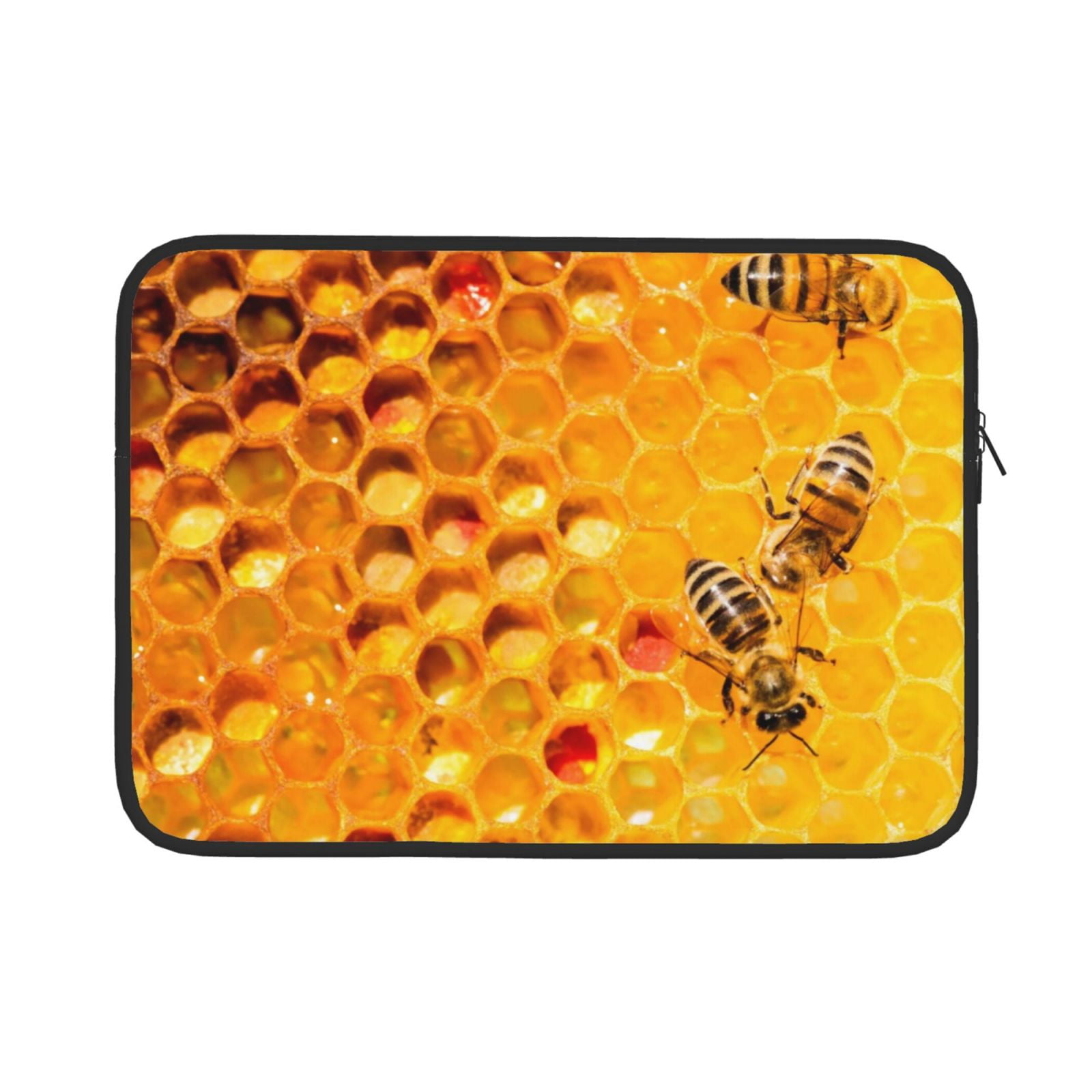Bingfone Bees On Hive Honeycomb Laptop Sleeve Case 13 Inch, 360 ...