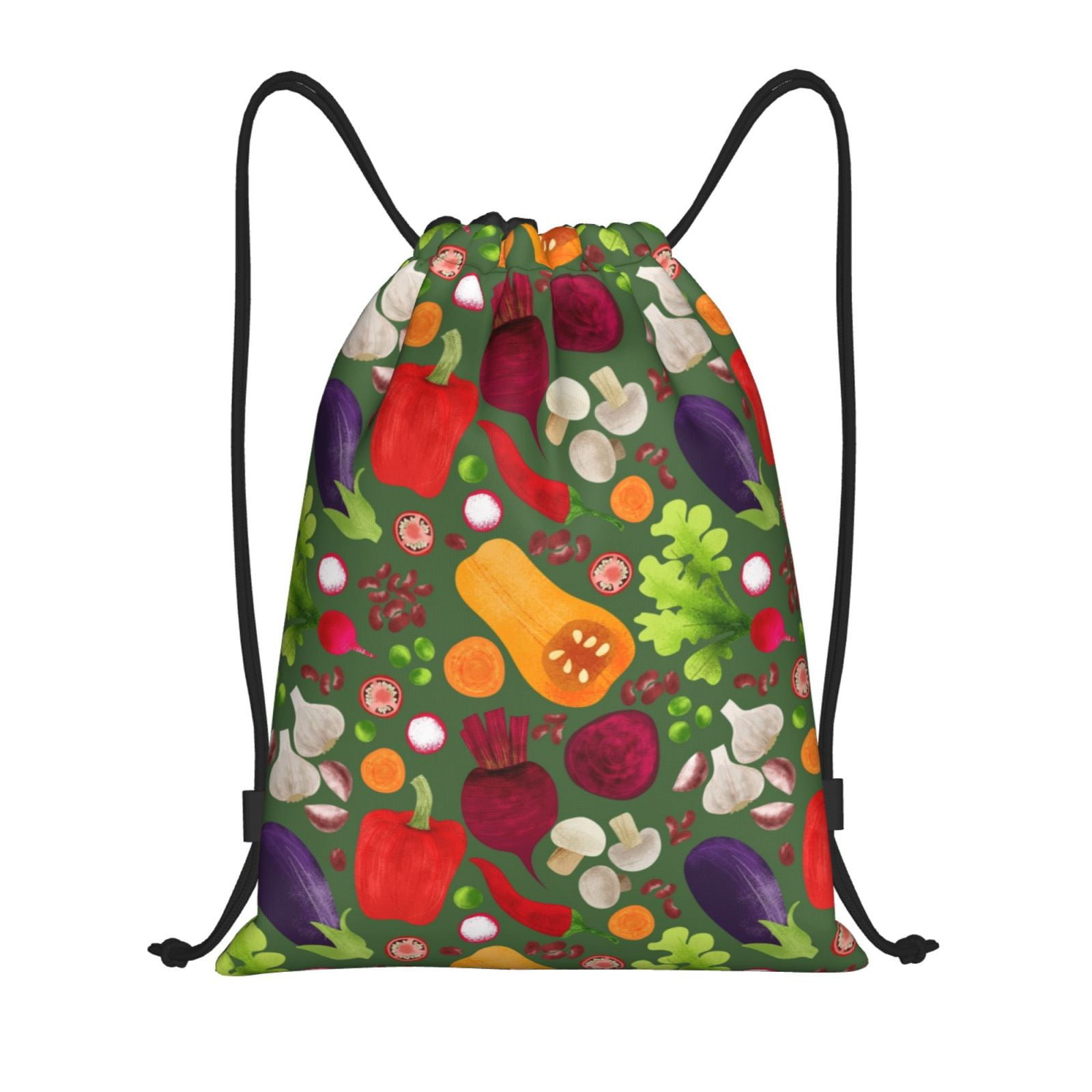 Bingfone Begetable Drawstrings Backpacks Bags For Men Women Gym ...