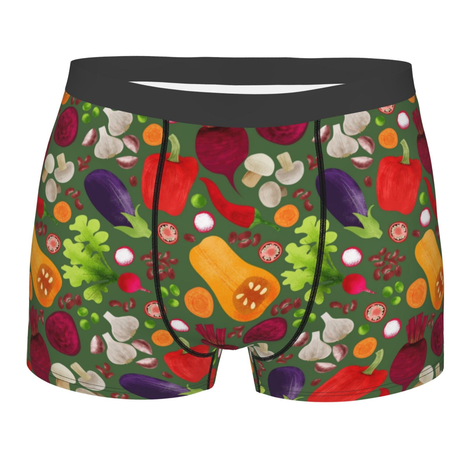 Bingfone Begetable Men'S Underwear - Casual Stretch Boxer Briefs-Large ...