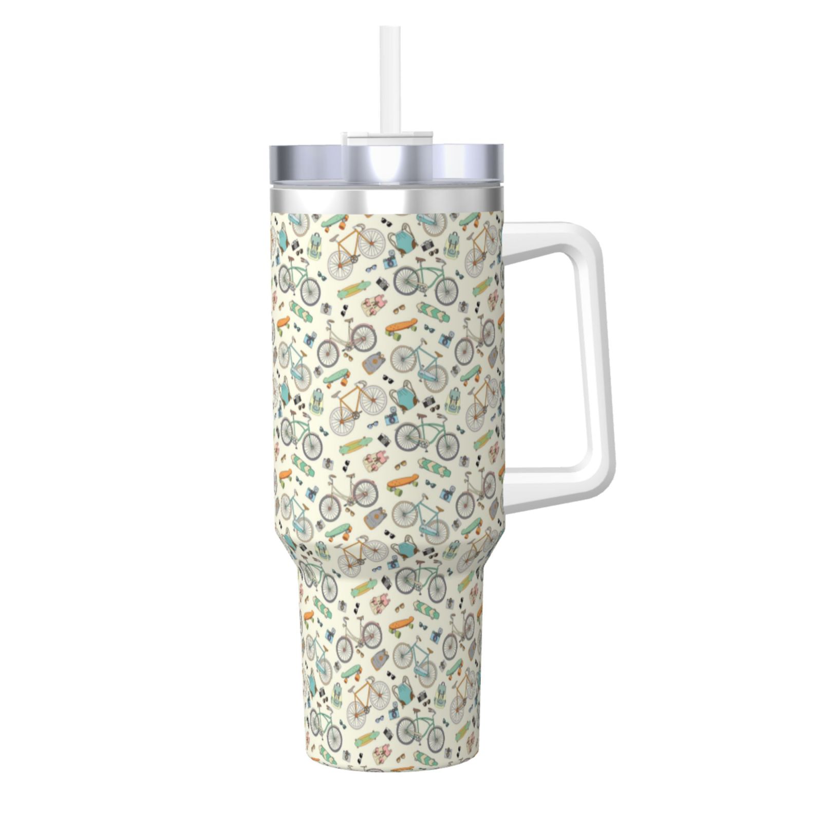 Bingfone Bicycles And Boards for 40 Oz Stainless Steel Travel Mug ...