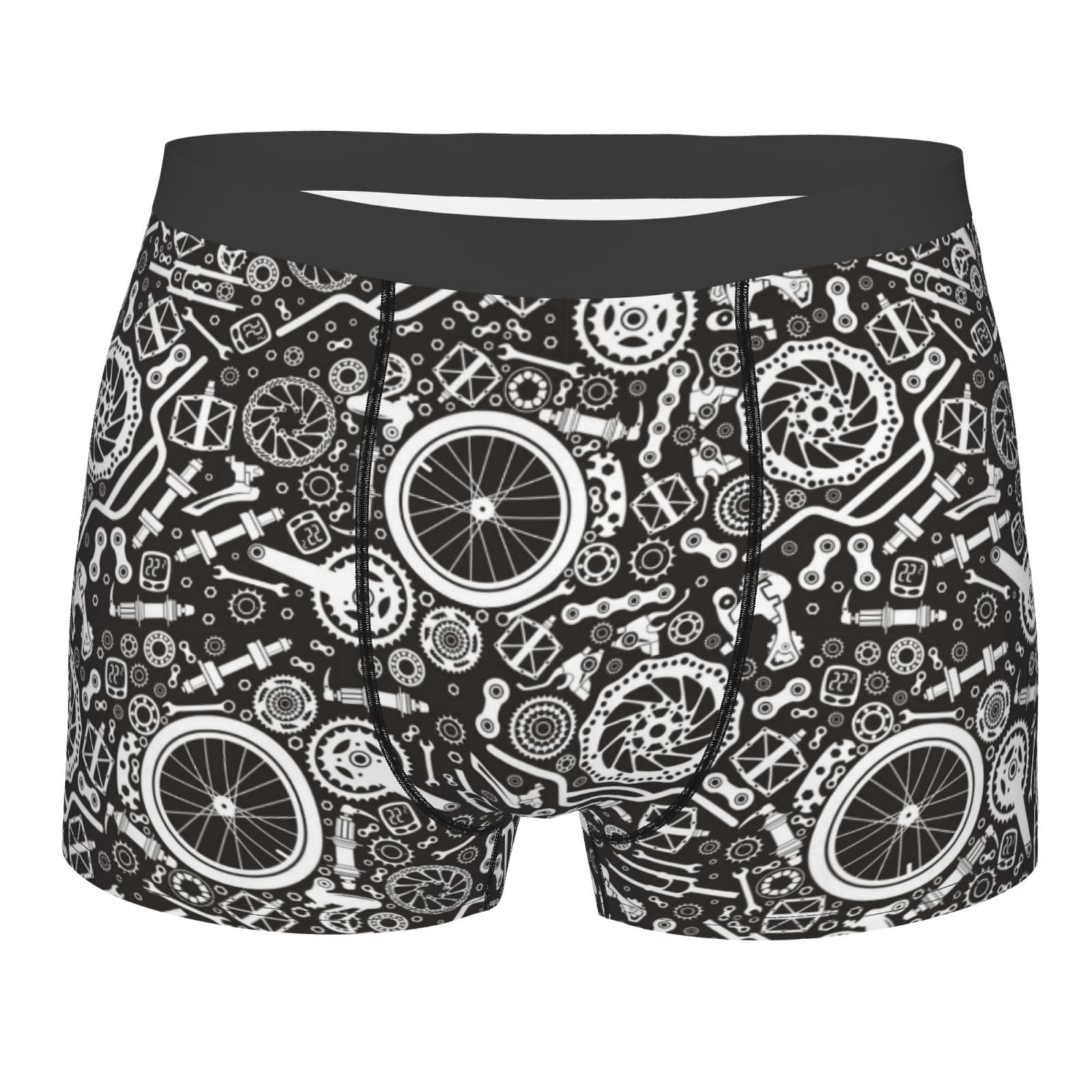 Bingfone Bicycles Parts Men's Underwear - Casual Stretch Boxer Briefs ...