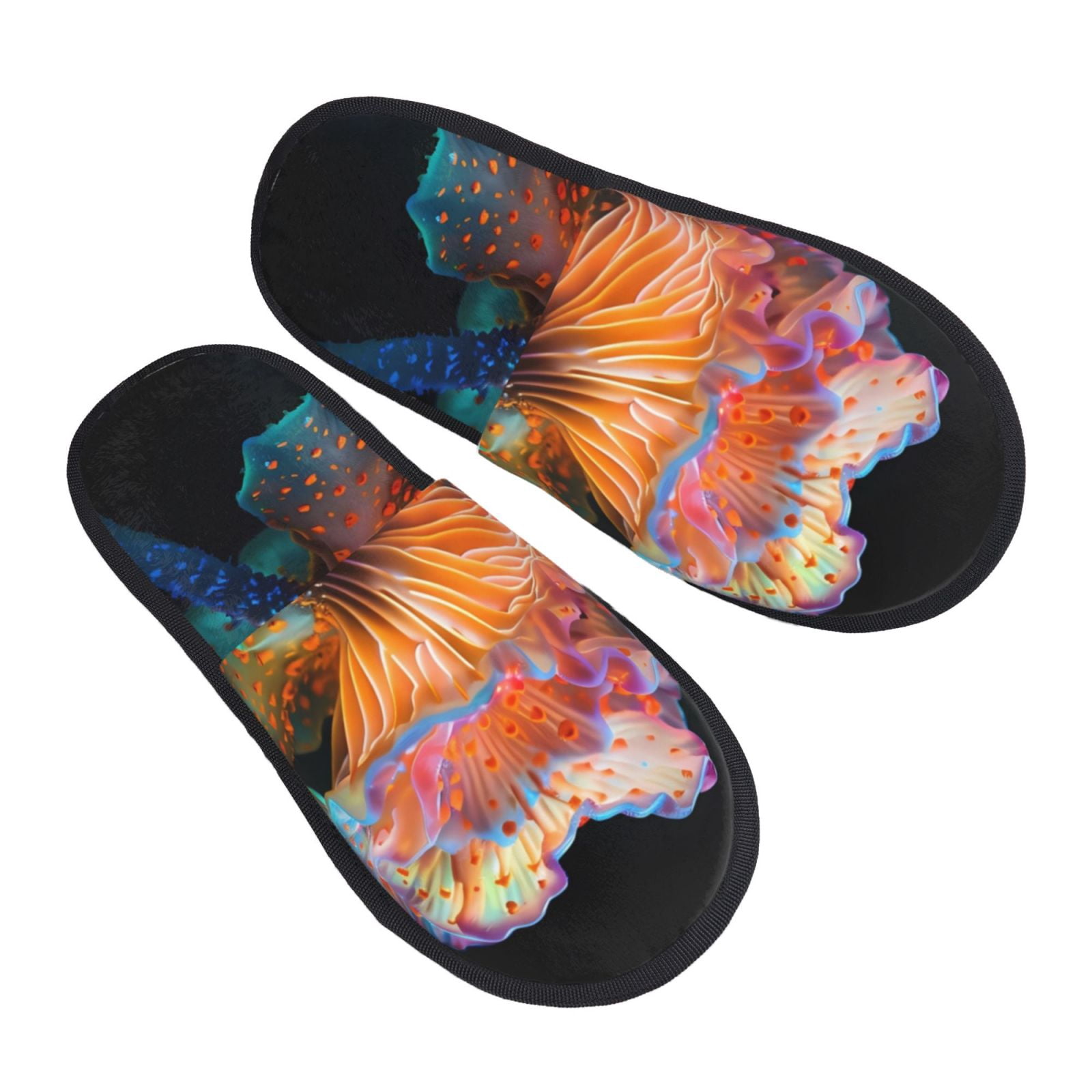 Bingfone Bioluminescent Underwater Flower House Slippers for Women Men ...