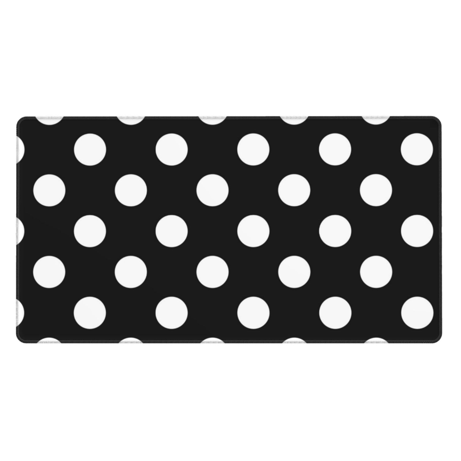 Bingfone Black And White Polka Dot Large Gaming Mouse Pad,Extended Desk ...