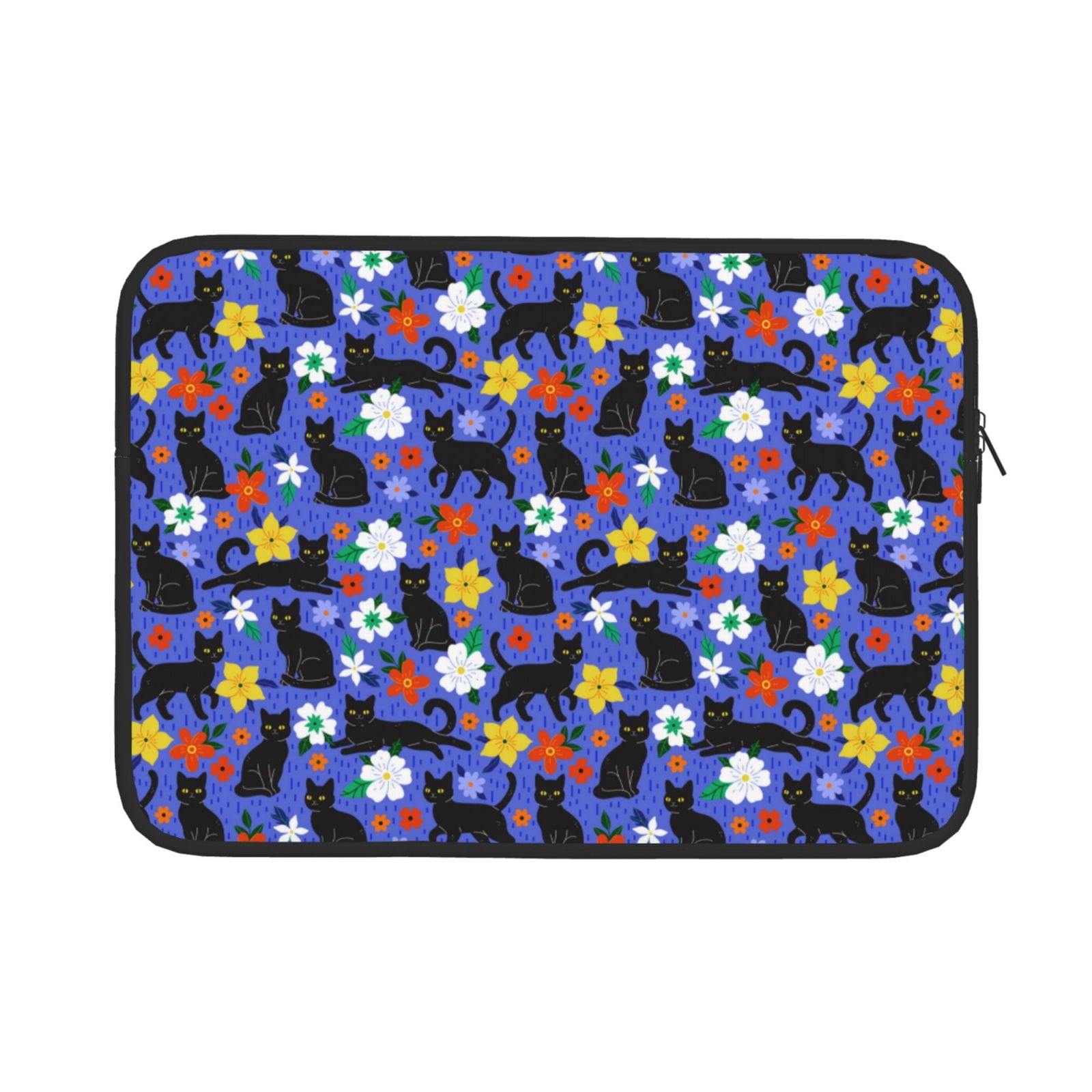Bingfone Black Cats And Flowers Laptop Sleeve Case 13 inch , 360 ...