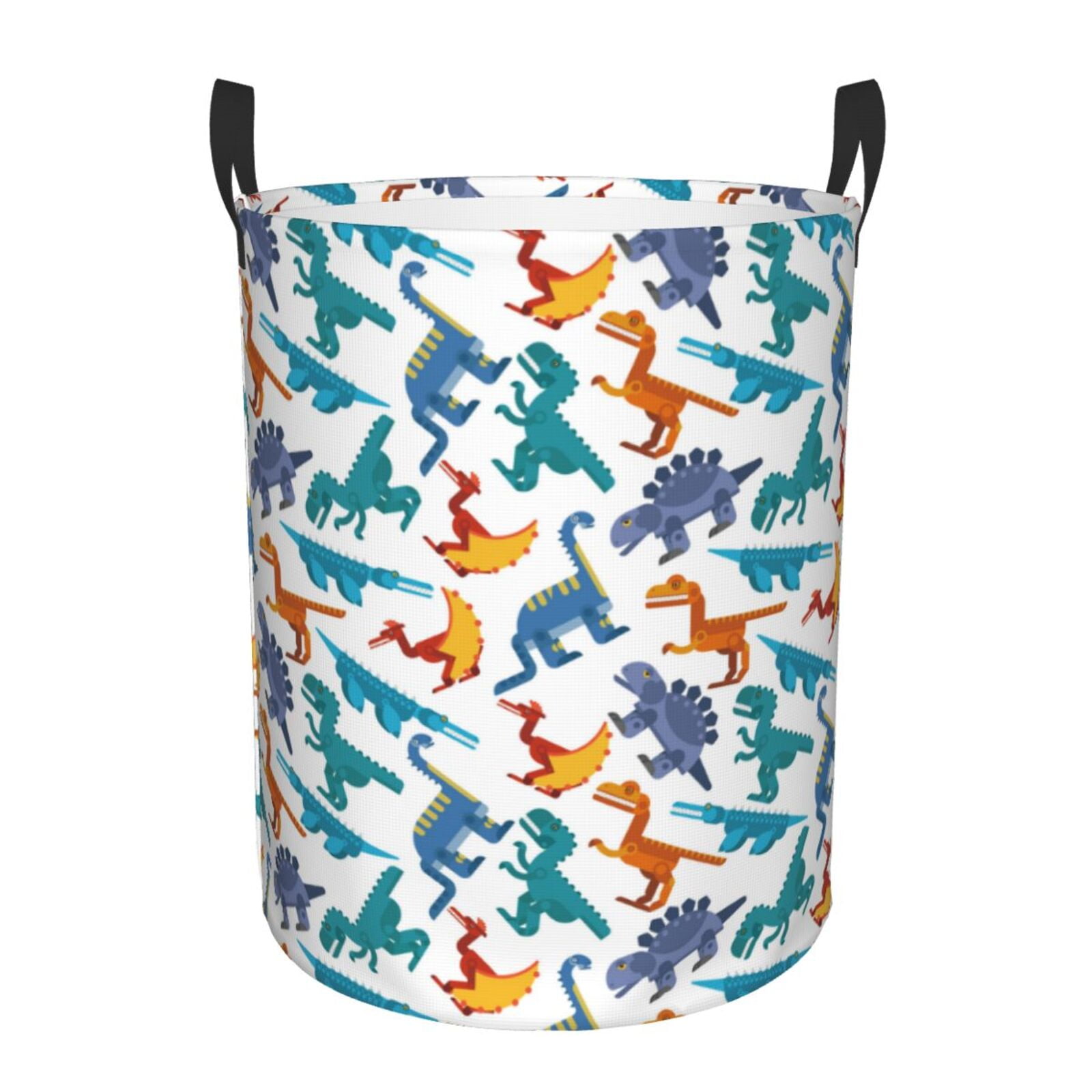 Bingfone Block Dinosaur Waterproof Foldable Laundry Hamper Bucket with ...