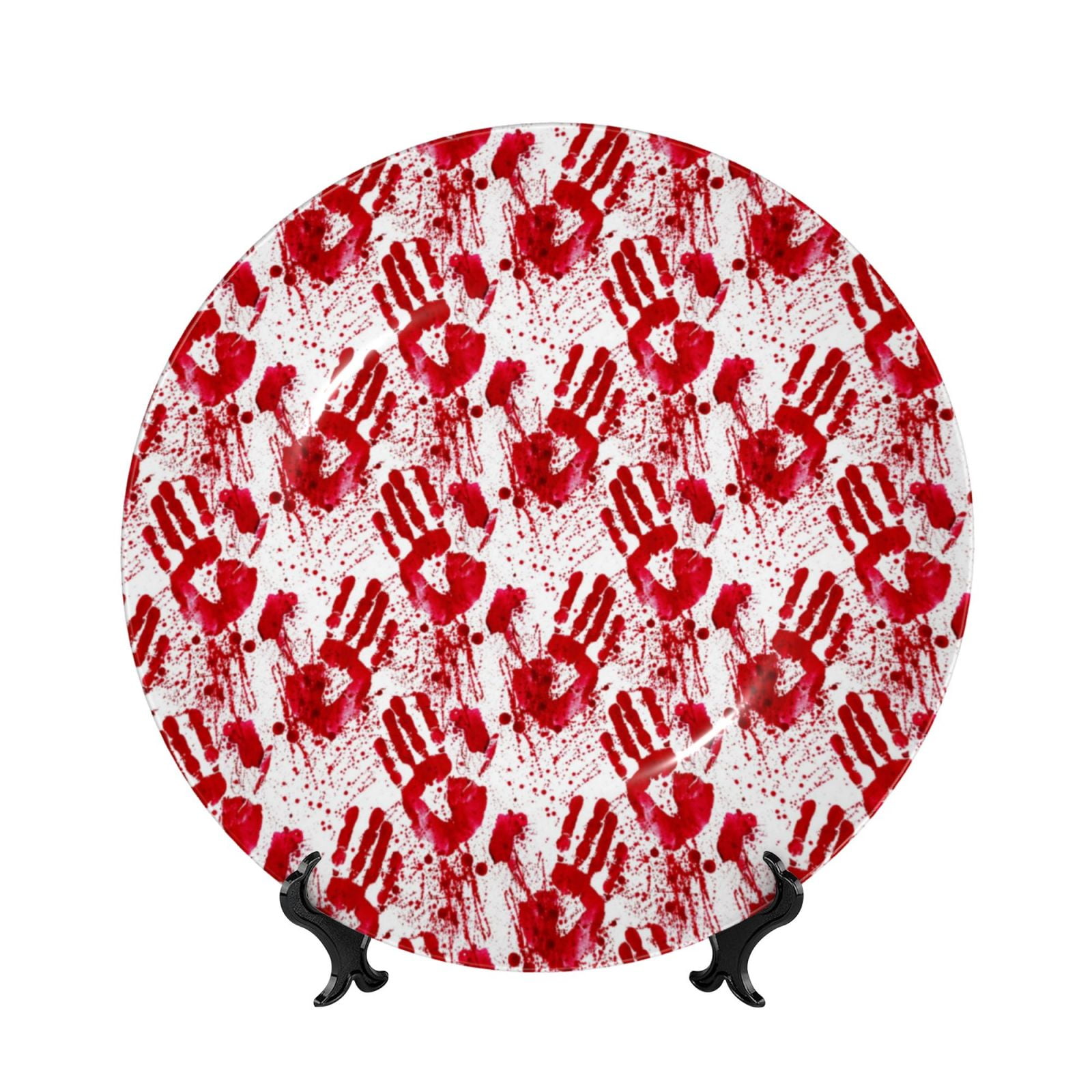 Bingfone Bloody Hand 2 Print Bone China Dinner Decorative Plates ...