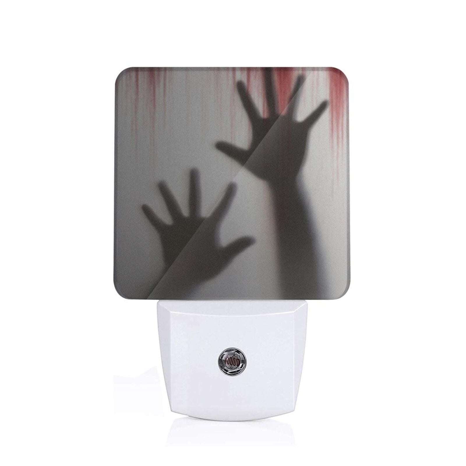 Bingfone Bloody Hand Behind Print Night Lights Plug into Wall,Dusk to ...