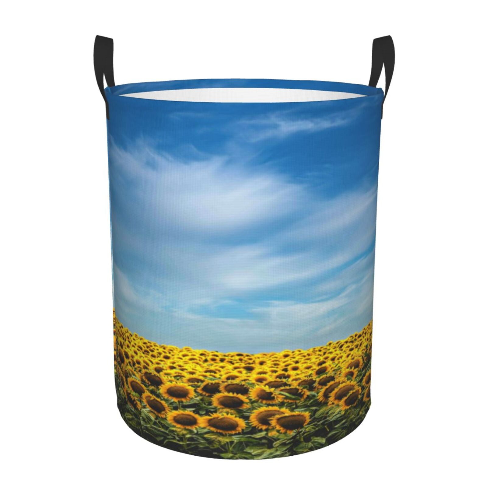 Bingfone Blooming Sunflower Field Waterproof Foldable Laundry Hamper ...