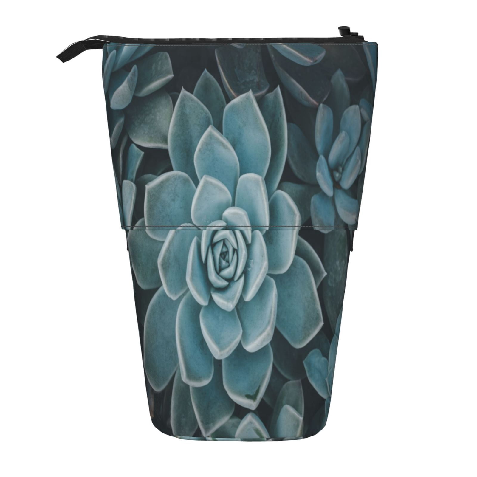 Bingfone Blue Color Cactus Print Telescopic Pencil Bag Pen Holder Pop ...