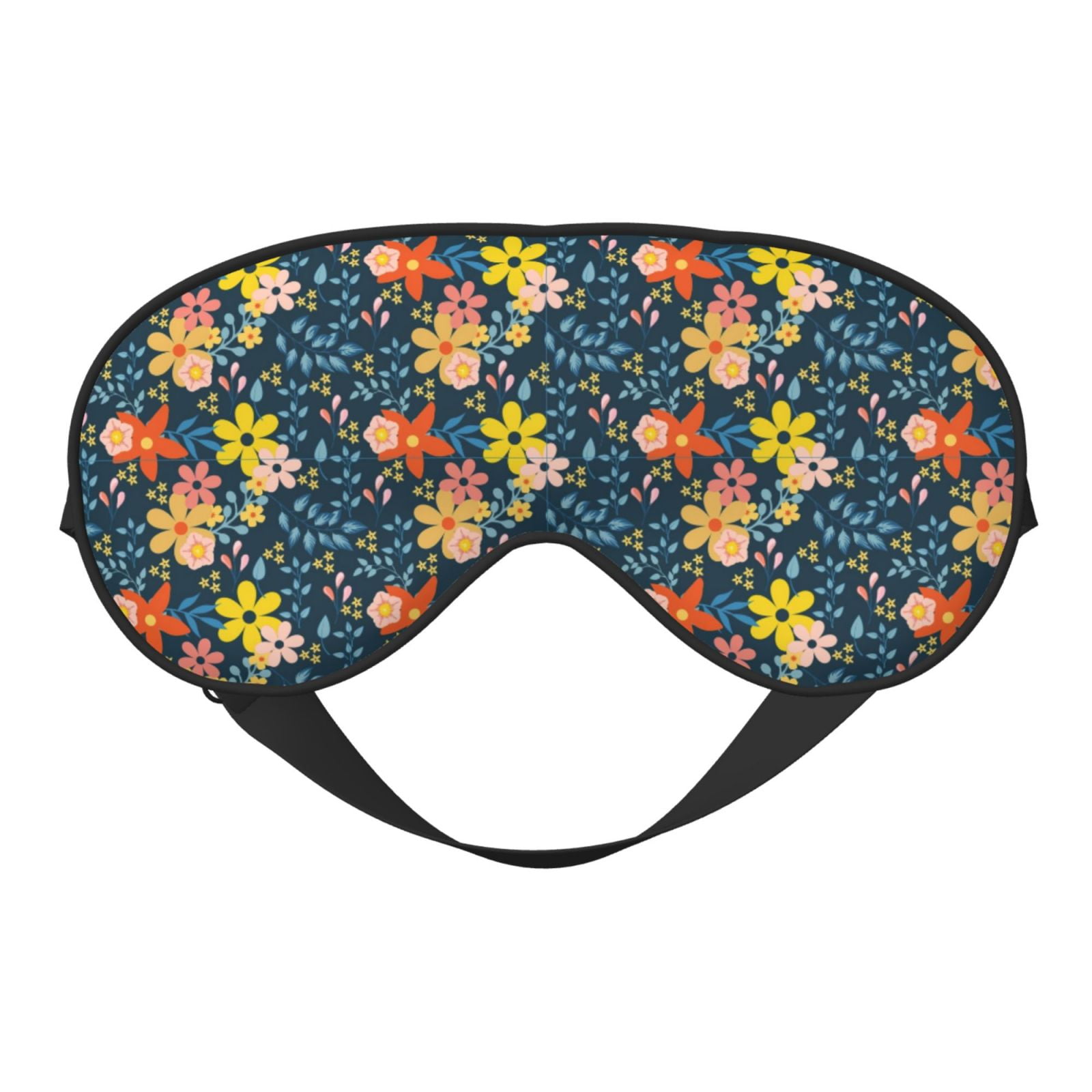 Bingfone Blue Floral for Sleep Mask Eye Mask for Sleeping, Super Soft ...
