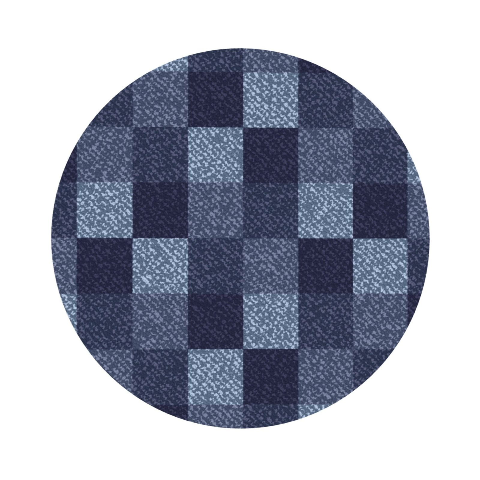 Bingfone Blue Gingham Buffalo Check Personalized Coaster Set 4 For ...